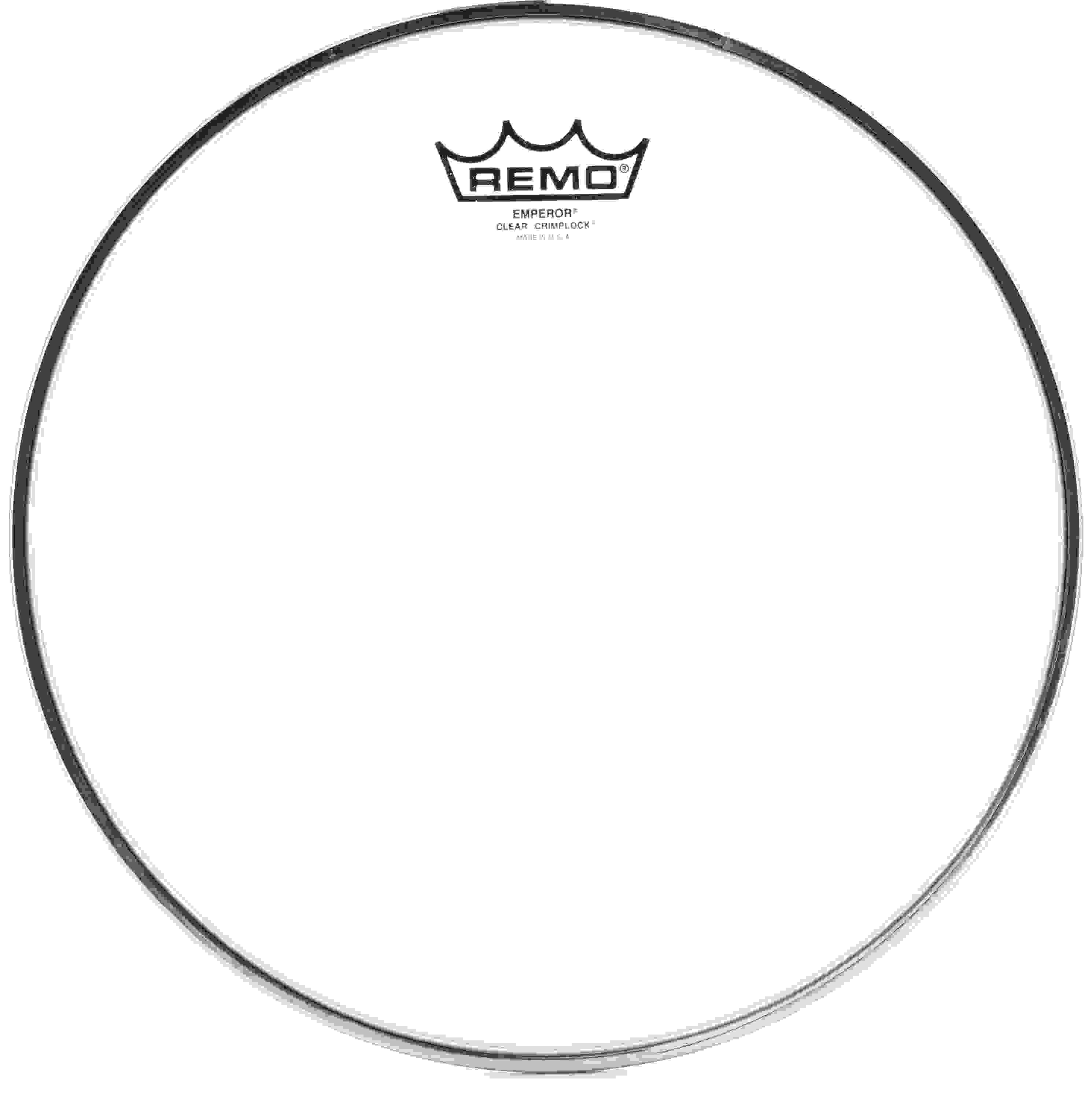 Remo Emperor Clear Crimplock Tenor Drumhead - 12-inch | Sweetwater