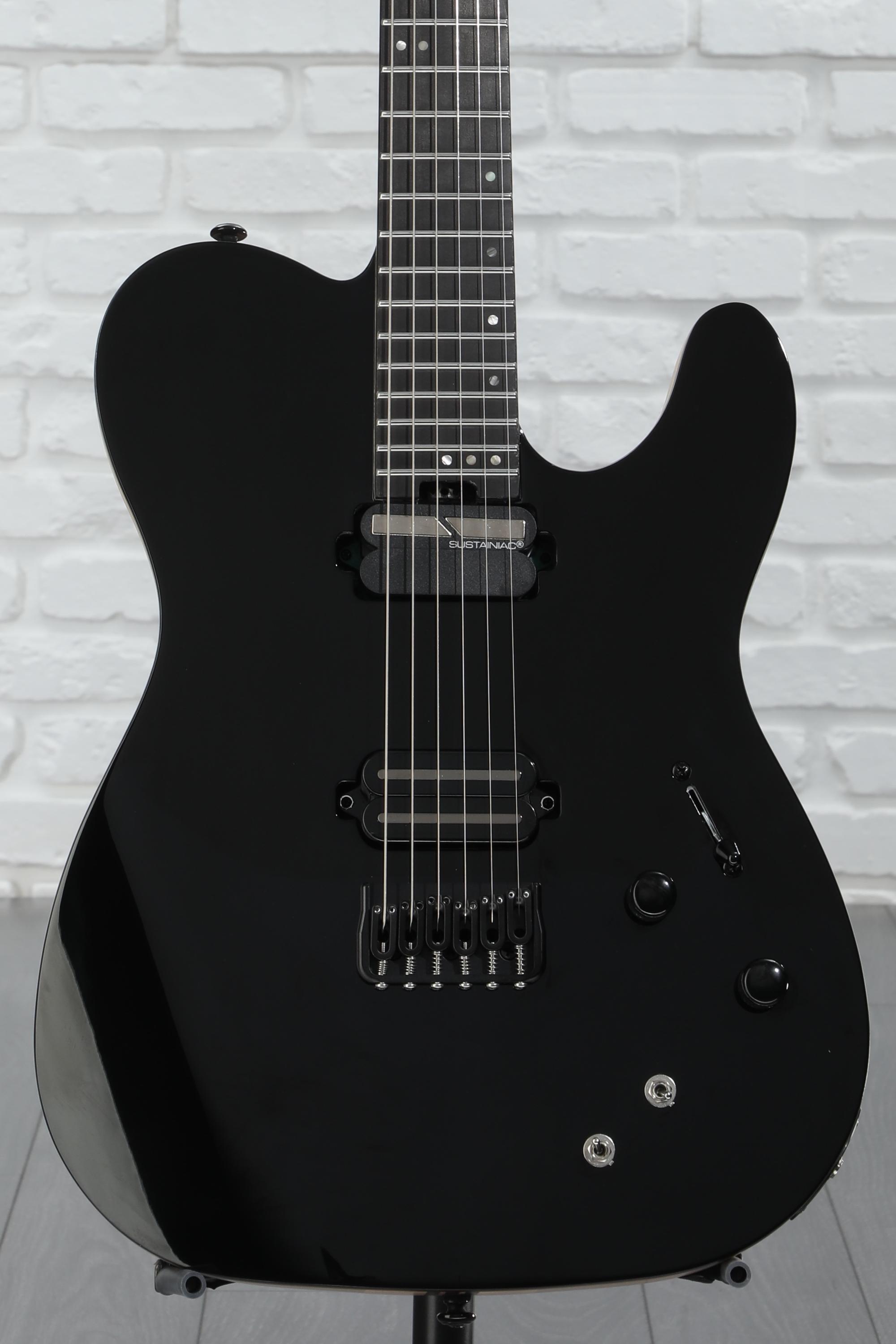 Schecter PT SLS Elite Baritone Electric Guitar - Gloss Black ...
