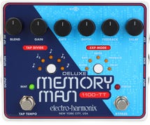 Electro-Harmonix Deluxe Memory Man 1100-TT Delay Pedal with Tap Temp ...