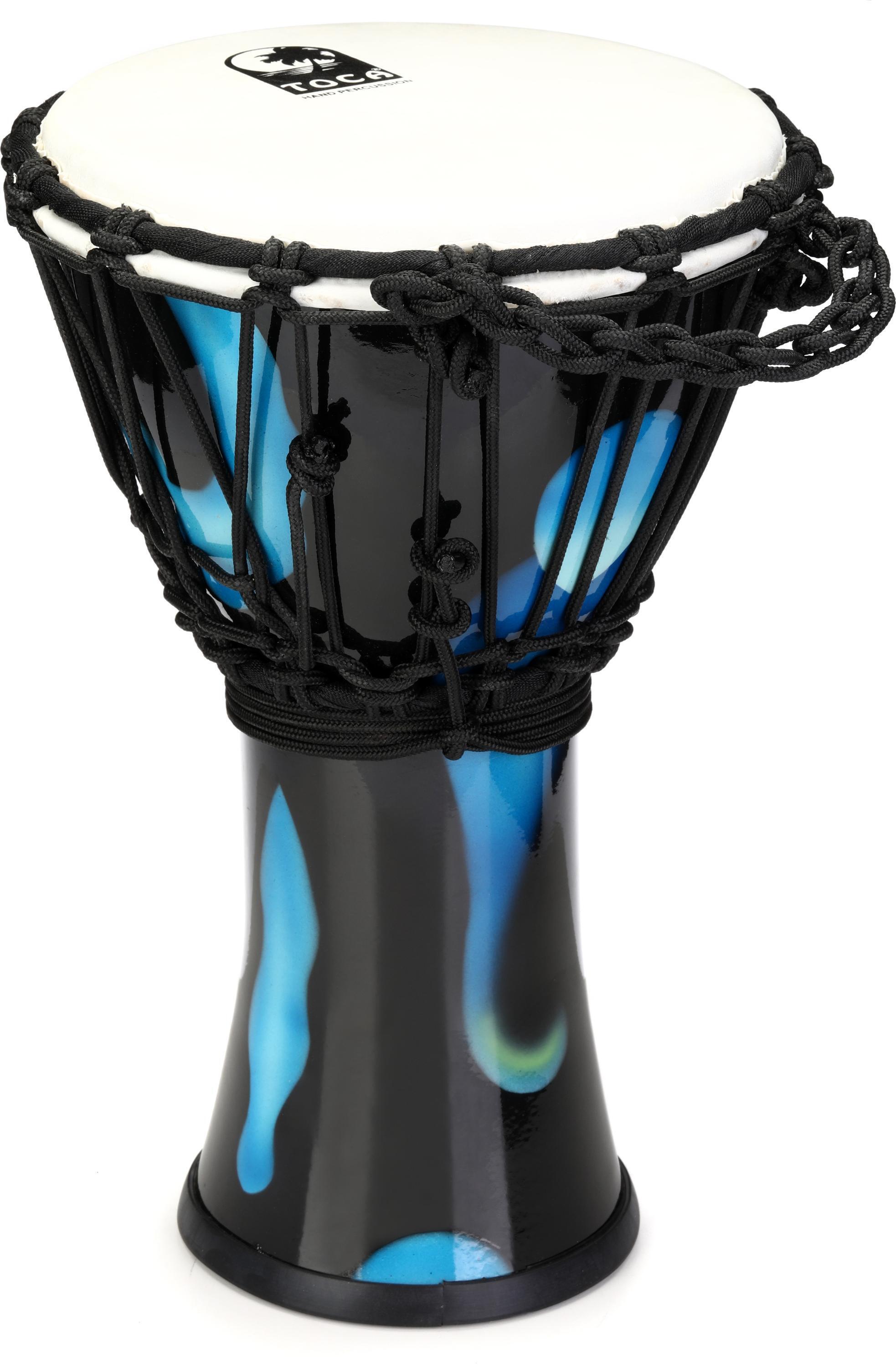 Toca Percussion Magma Freestyle Djembe - 7 inch, Blue | Sweetwater
