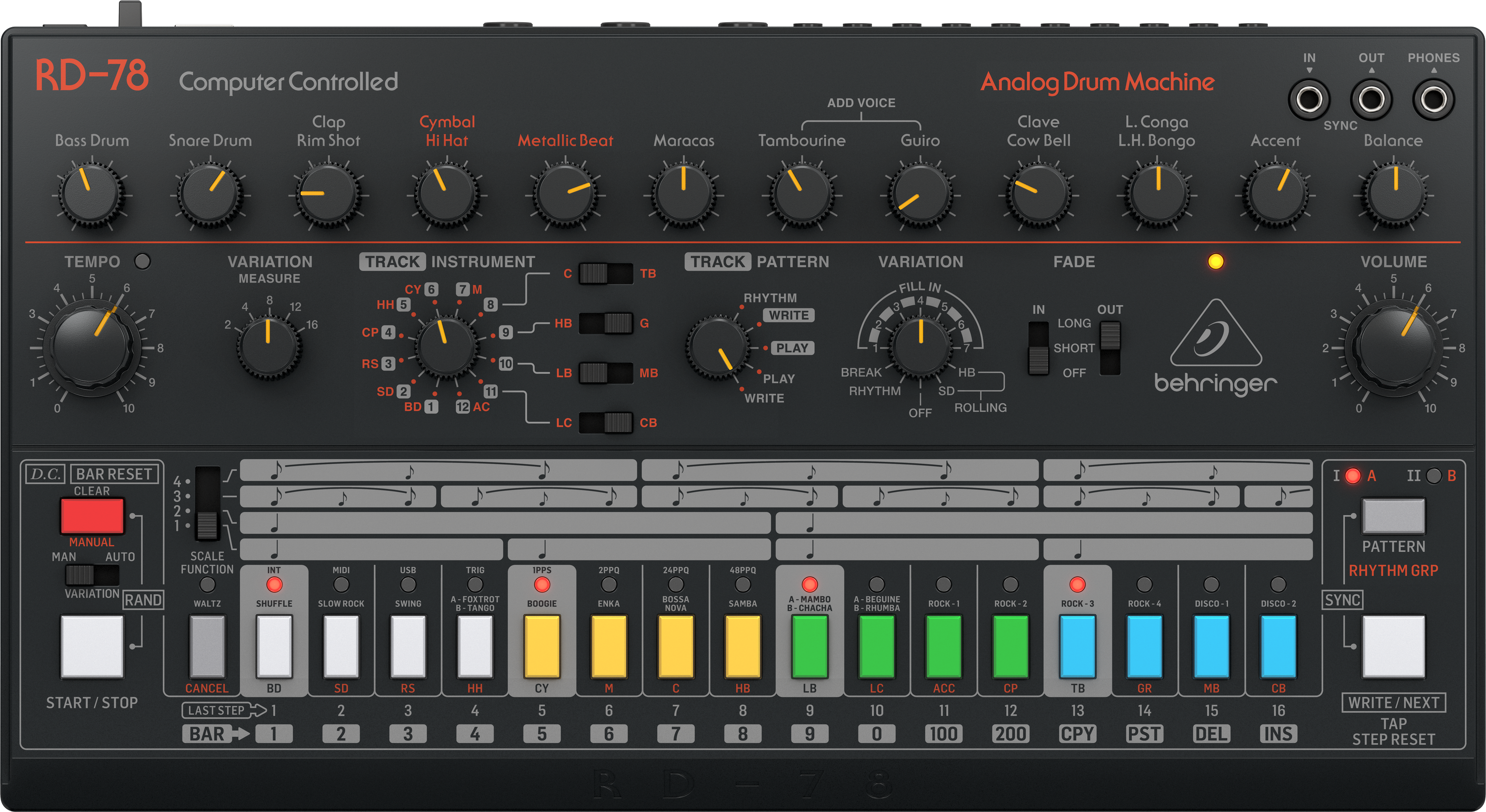 Behringer RD-78 Analog Drum Machine | Sweetwater