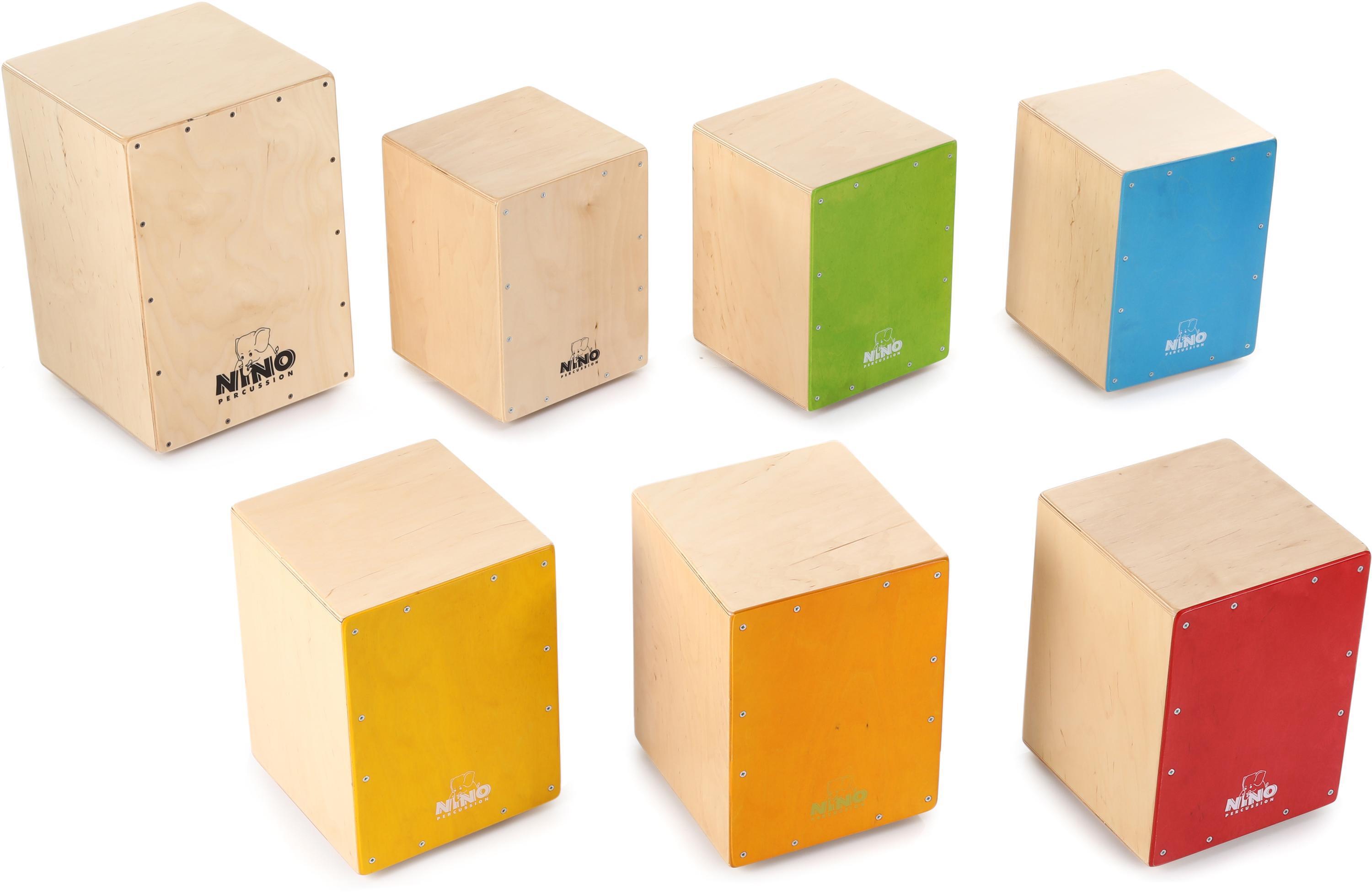 Nino Classroom Group Rhythm Cajon 7-piece Set | Sweetwater