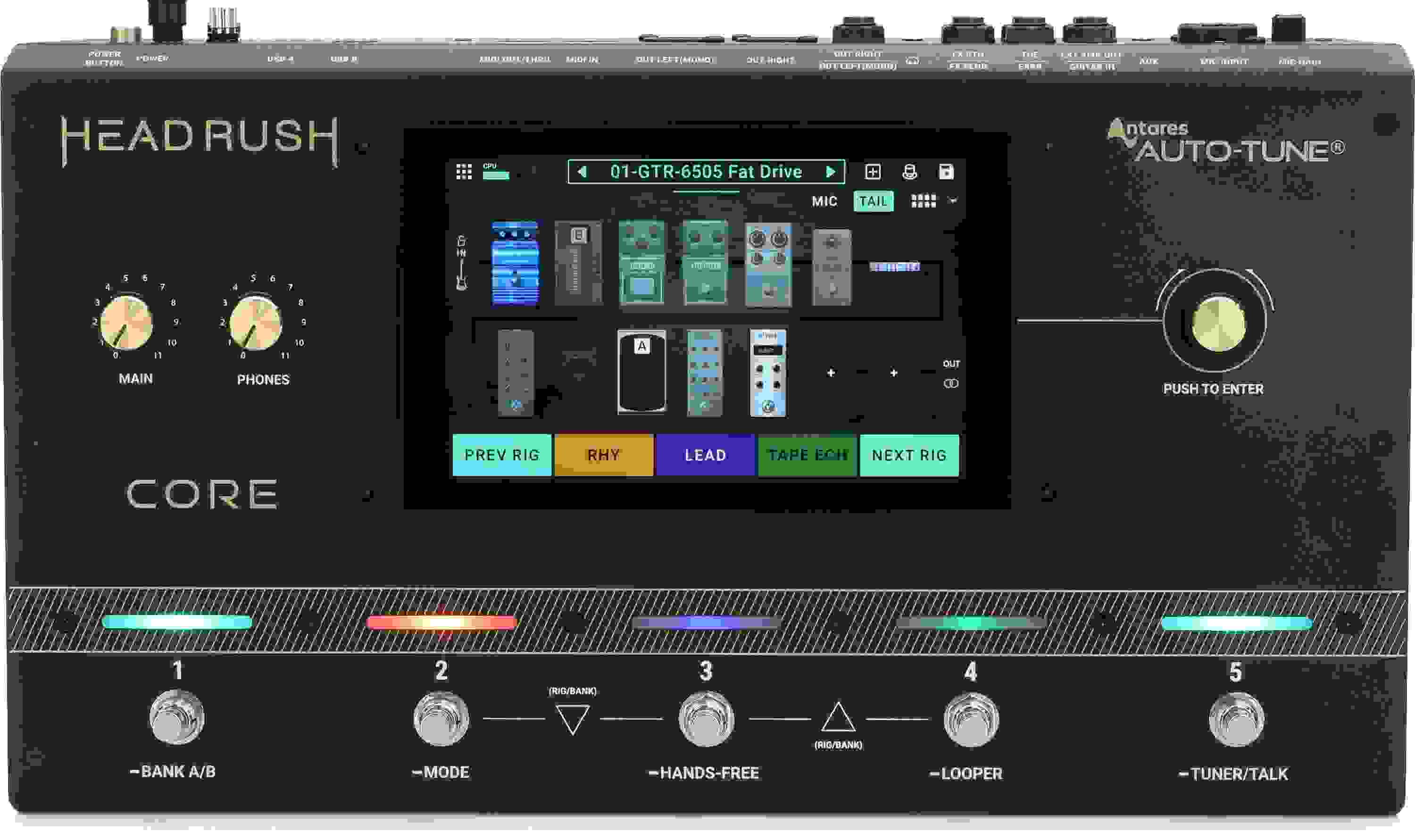 Headrush Core Guitar Multi-effect/Amp Modeler/Vocal Processor Unit ...