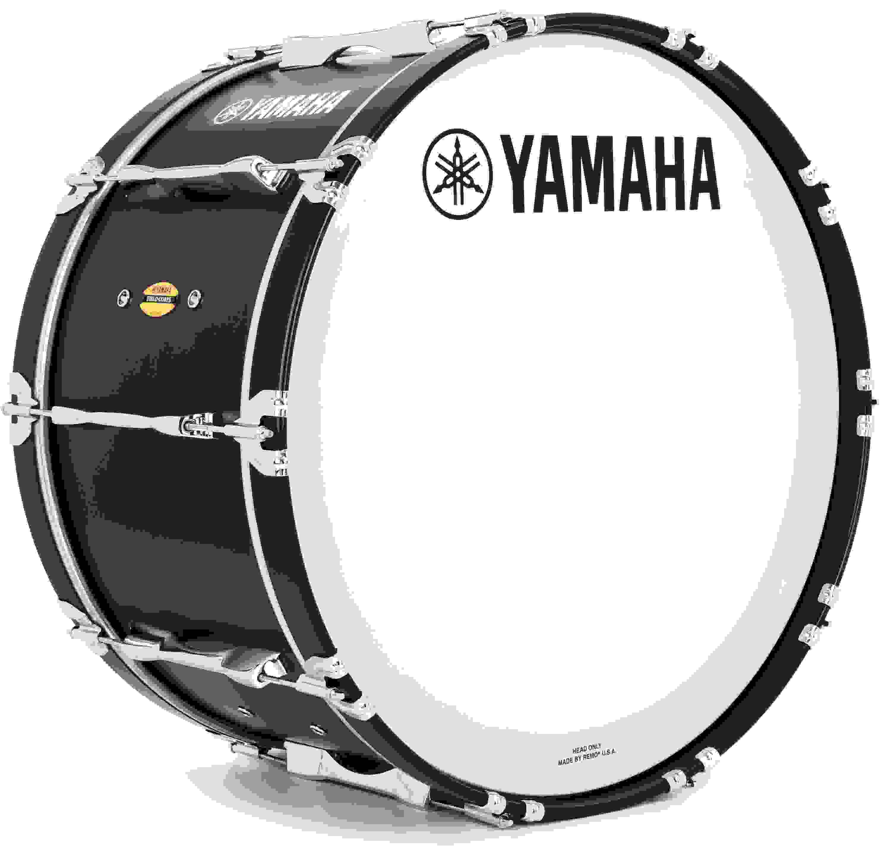 Yamaha 8300 Field Corps Series 26 Inch Marching Bass Drum Black