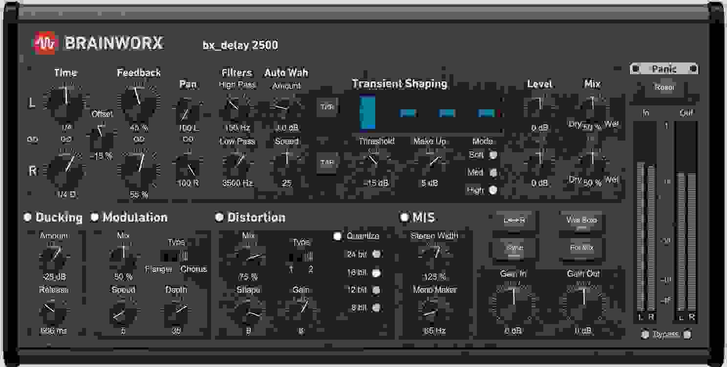 Brainworx bx_delay 2500 Plug-in | Sweetwater