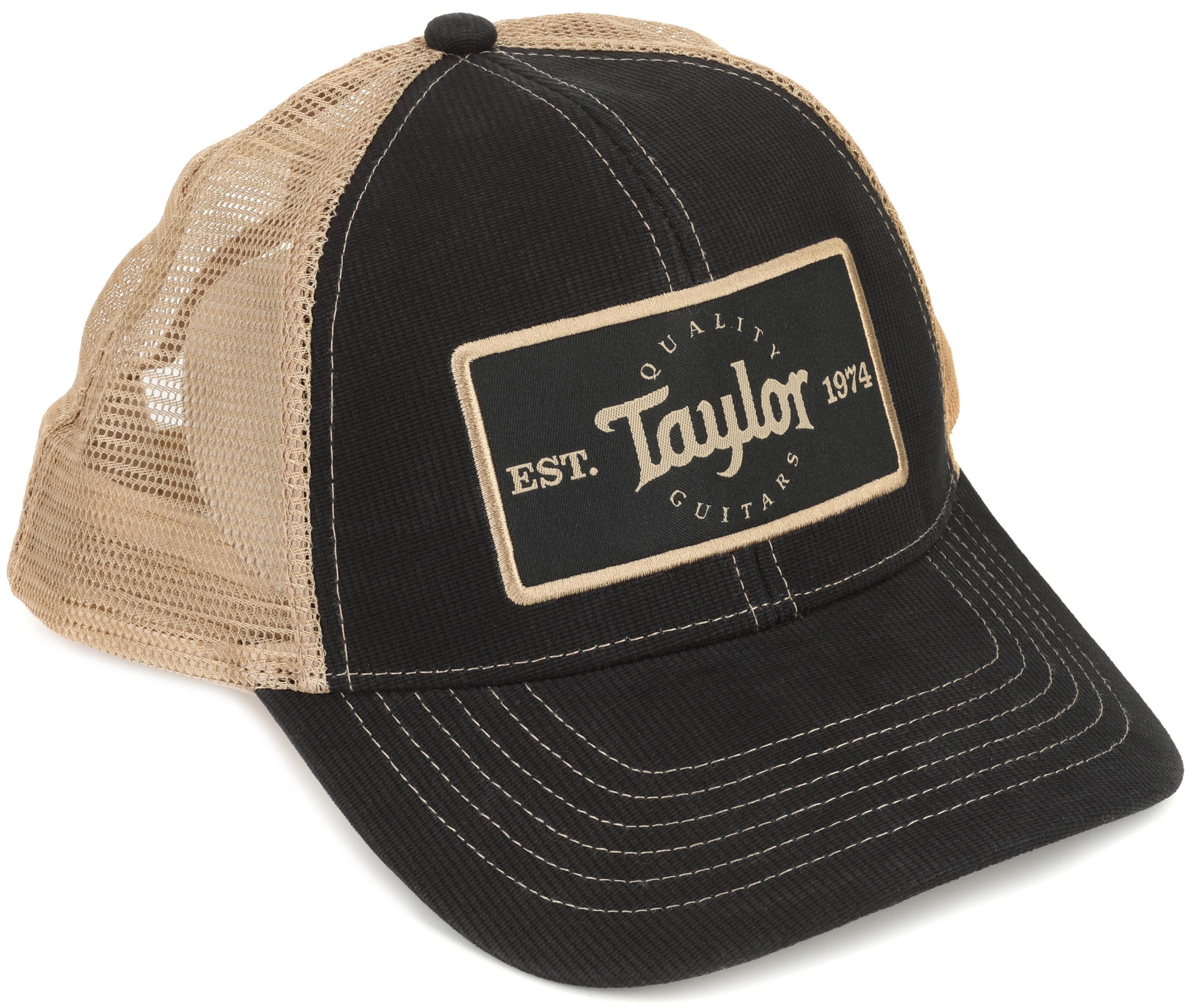 Taylor Trucker Cap - Black/Khaki with Patch | Sweetwater