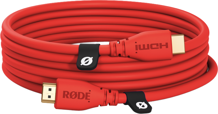 Rode HDMI-3 Premium High-speed HDMI Cable - Red, 10 feet | Sweetwater