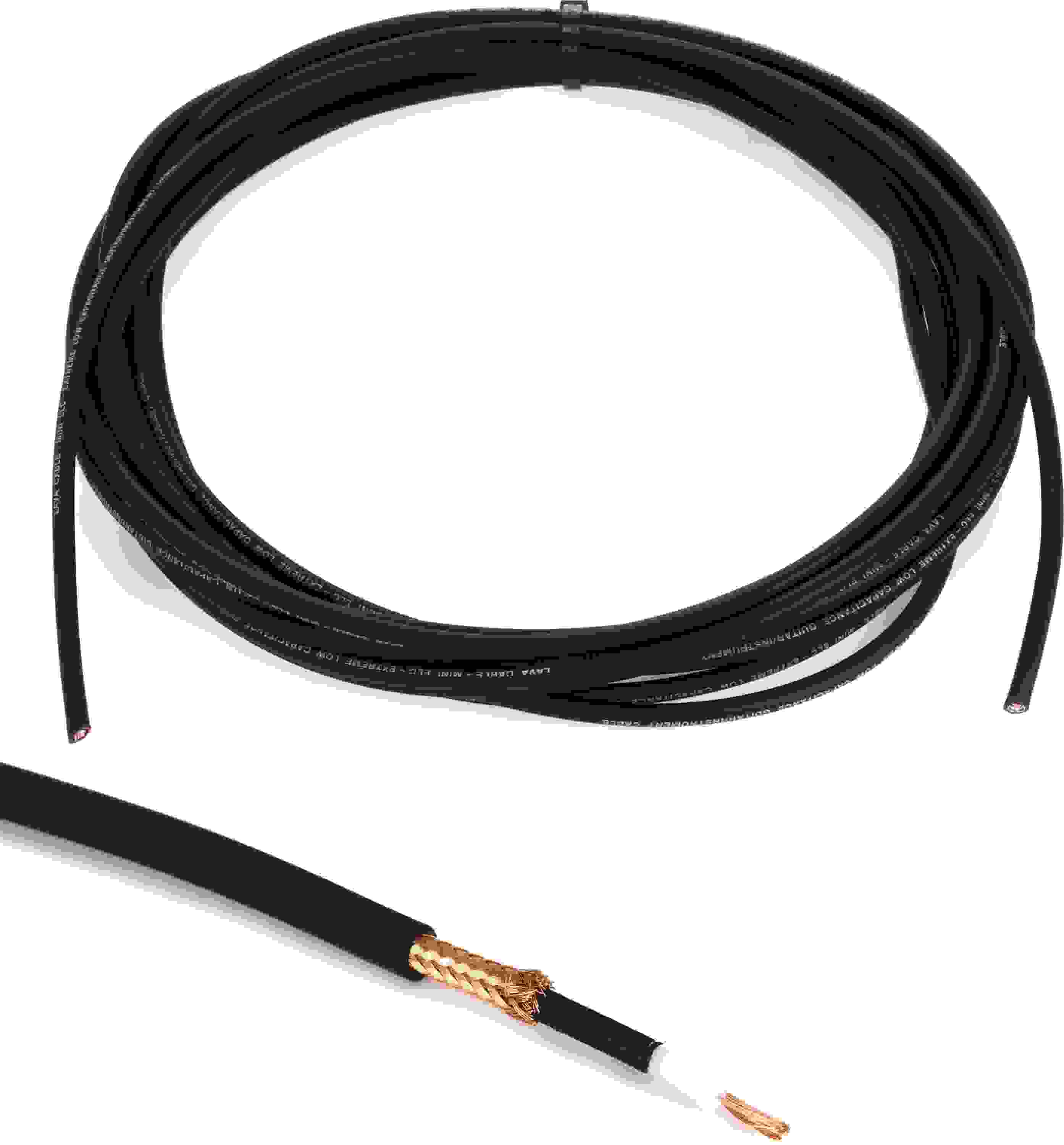 Lava Cable Mini ELC Instrument Wire - Black 25 Foot | Sweetwater