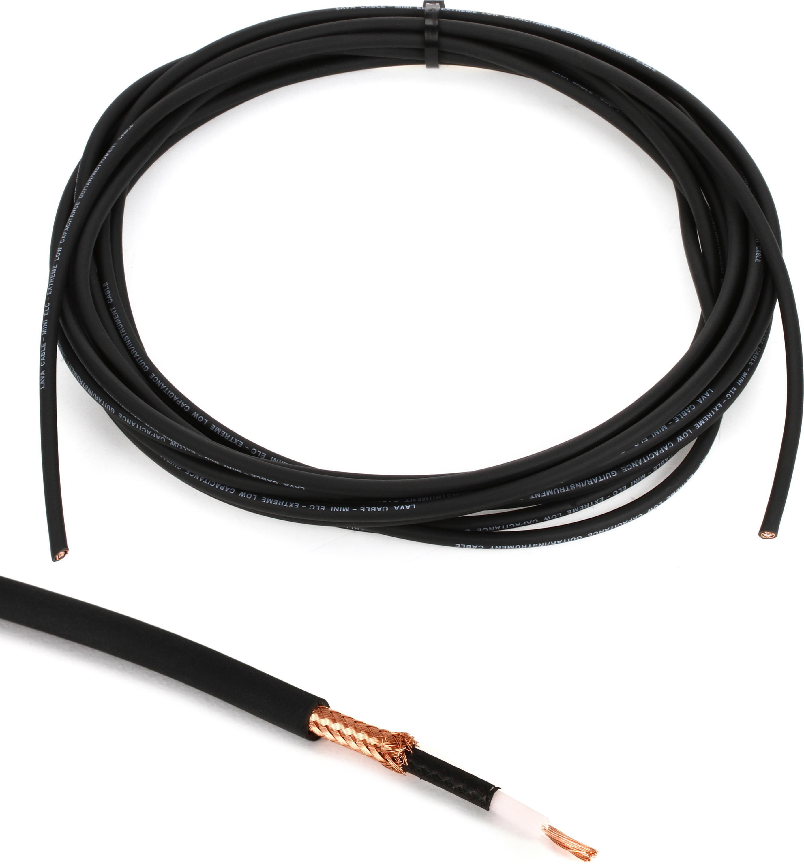 Lava Cable Mini ELC Instrument Wire - Black 25 Foot | Sweetwater