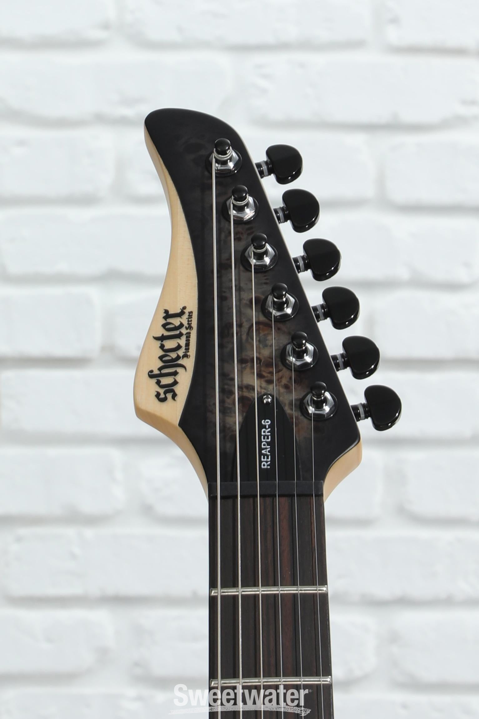 Schecter Reaper-6 - Satin Charcoal Burst | Sweetwater