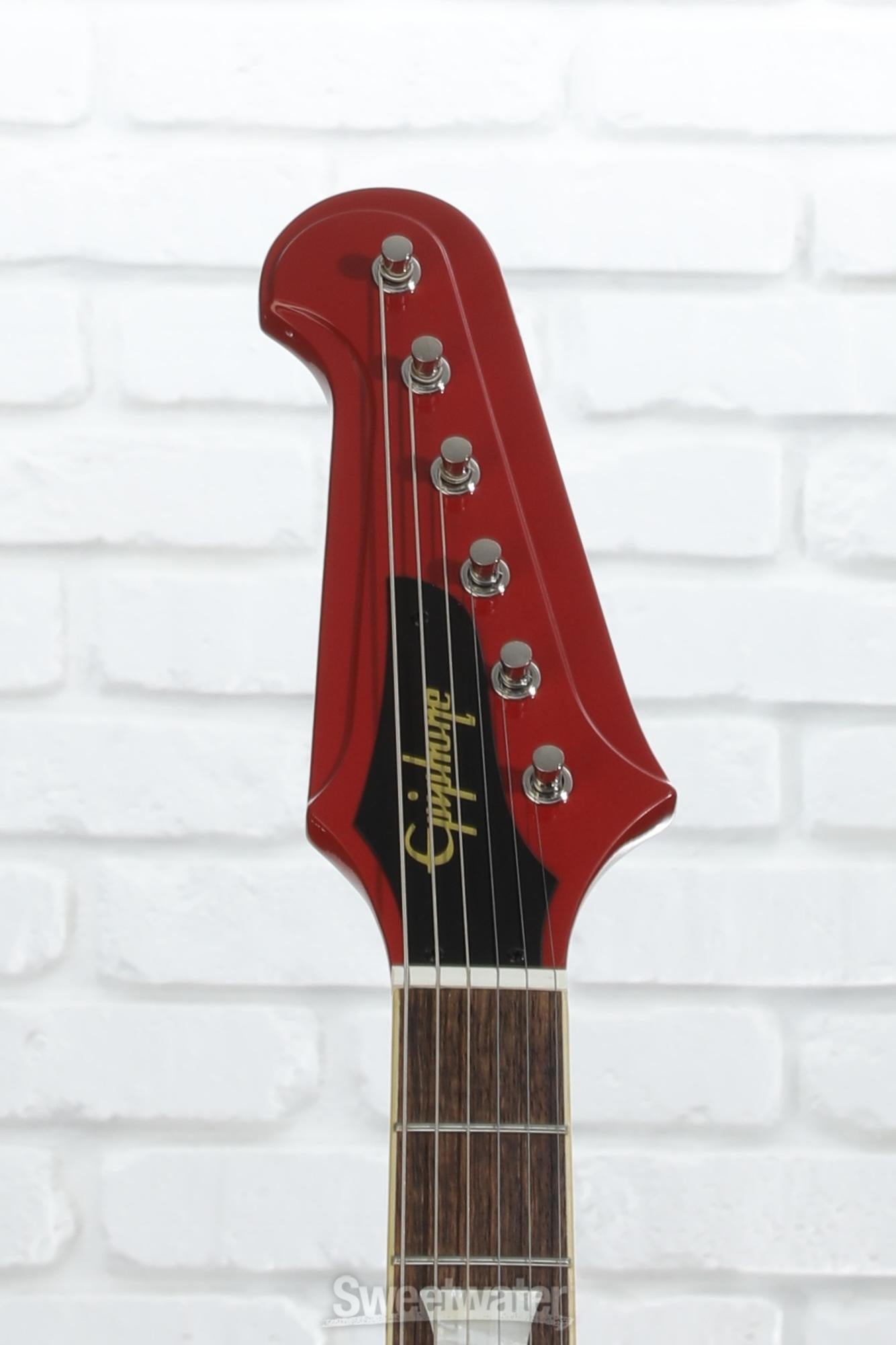 Epiphone 1963 Firebird V Electric Guitar - Ember Red | Sweetwater