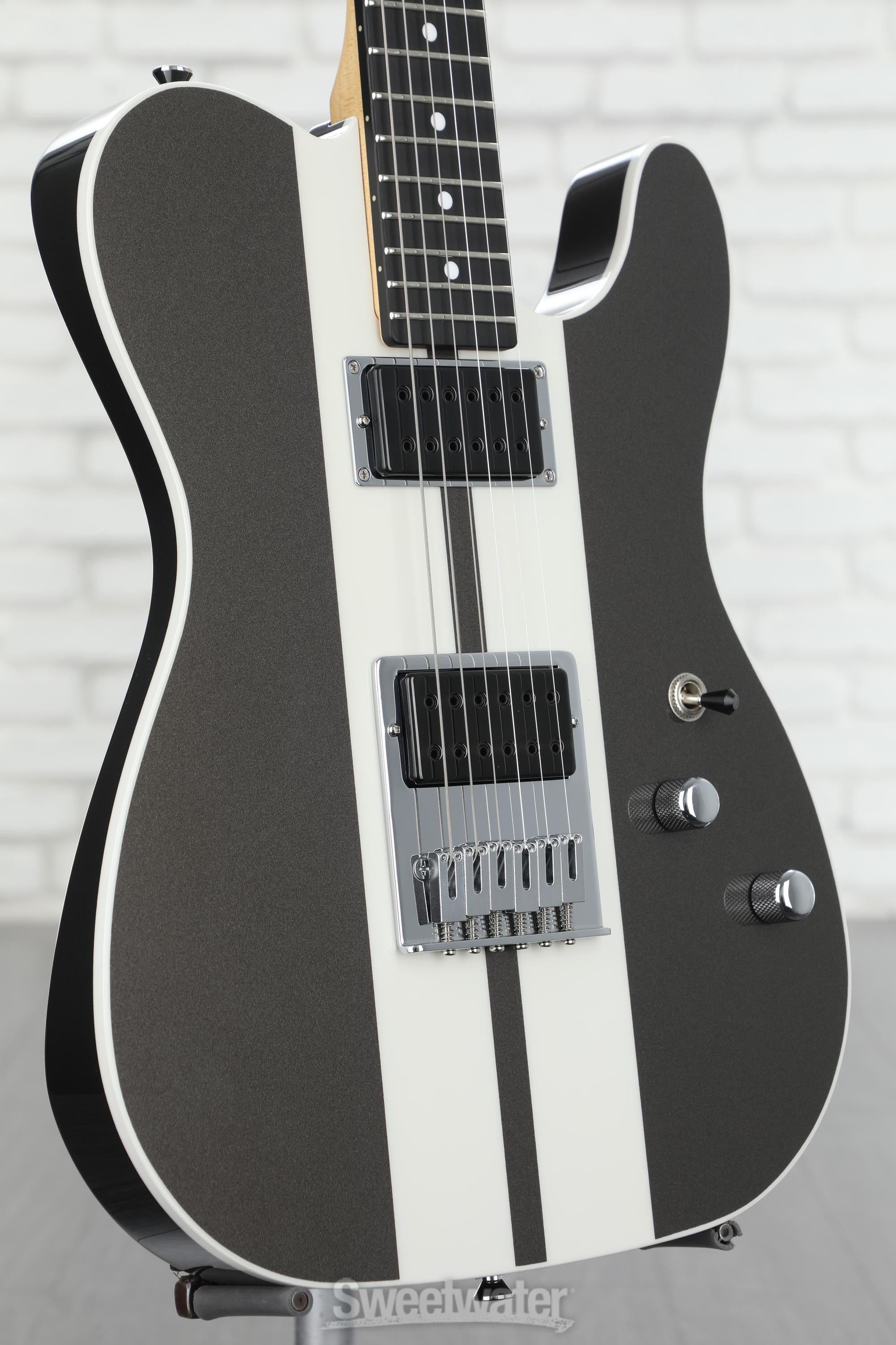 Schecter USA PT Custom - Charcoal Grey with Racing Stripe | Sweetwater