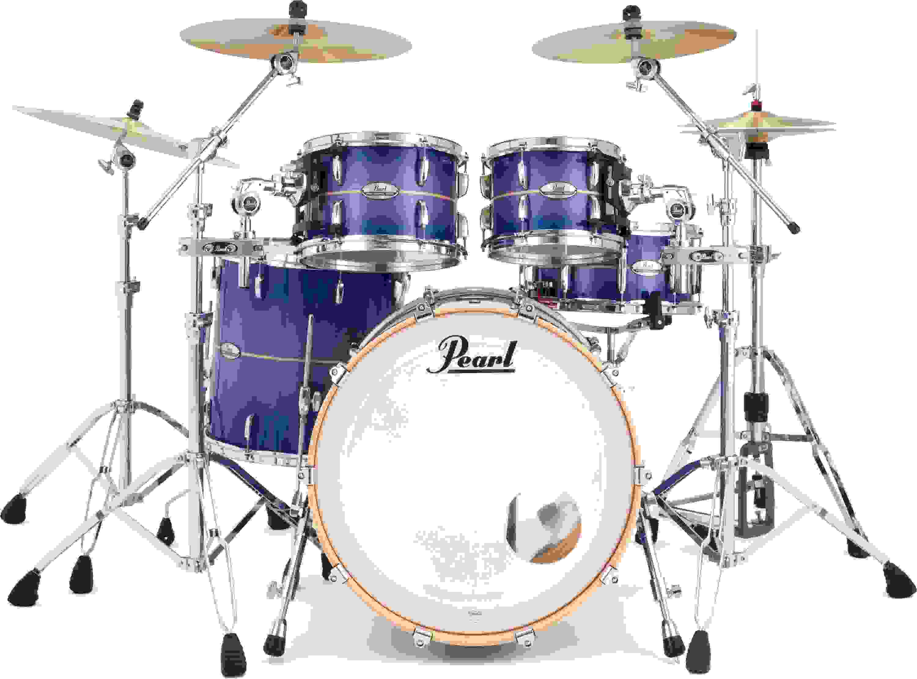 Pearl Professional Maple 4-piece Shell Pack - Royal Blue Burst Stripe ...