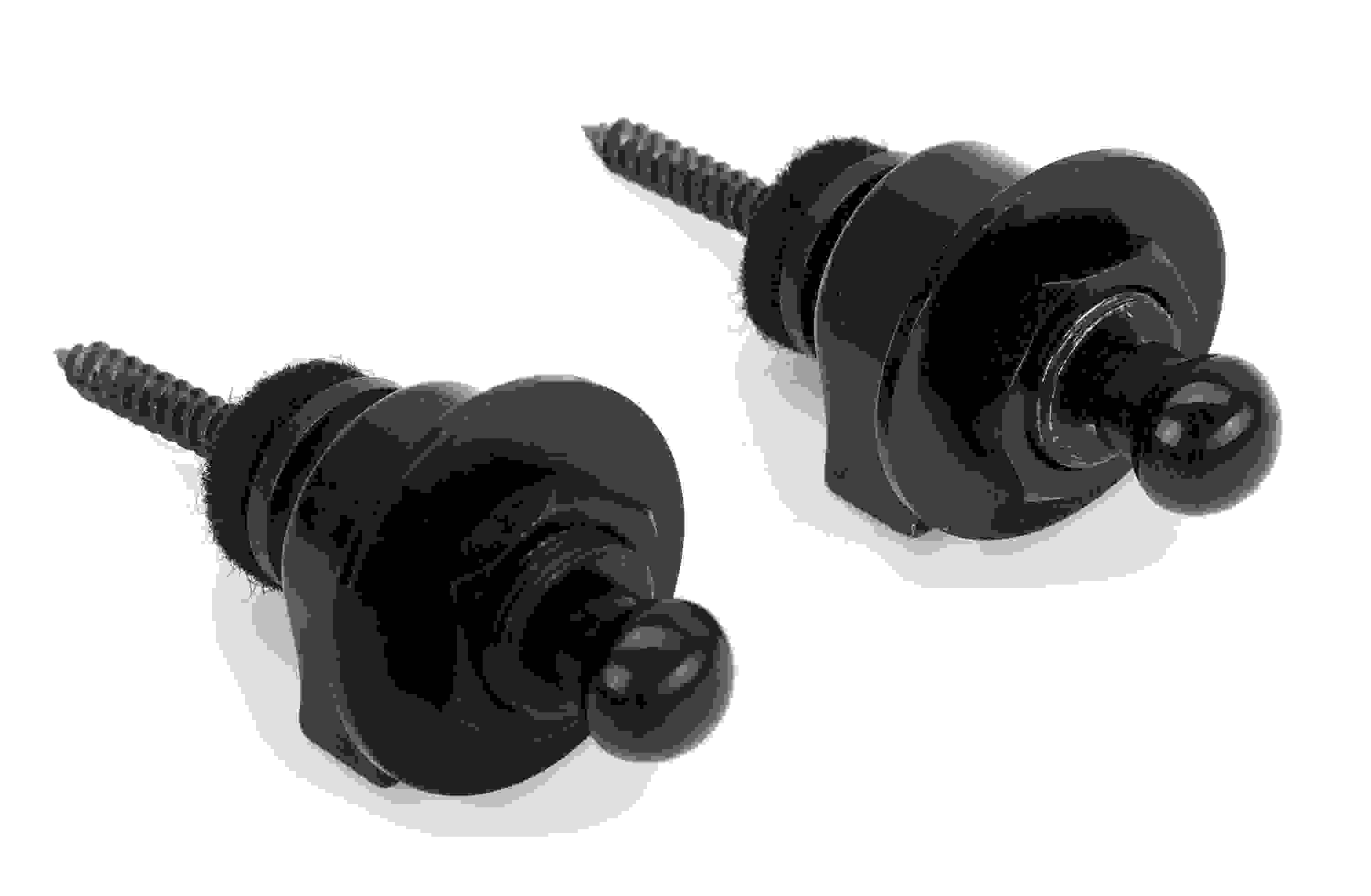 Fender Strap Locks and Buttons Set - Black | Sweetwater