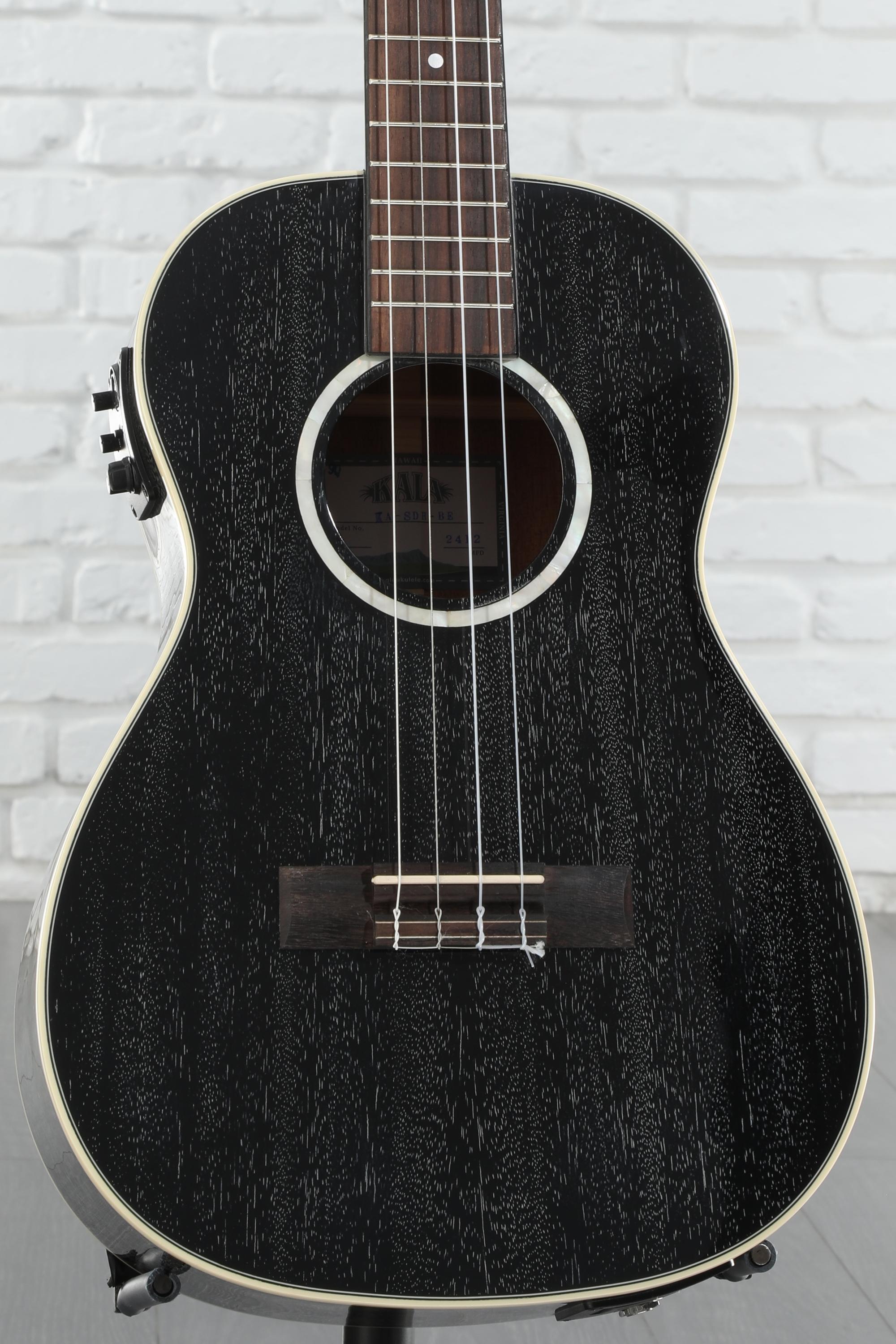 Kala KA-SDH-BE Baritone Acoustic-electric Ukulele - Salt and Pepper ...