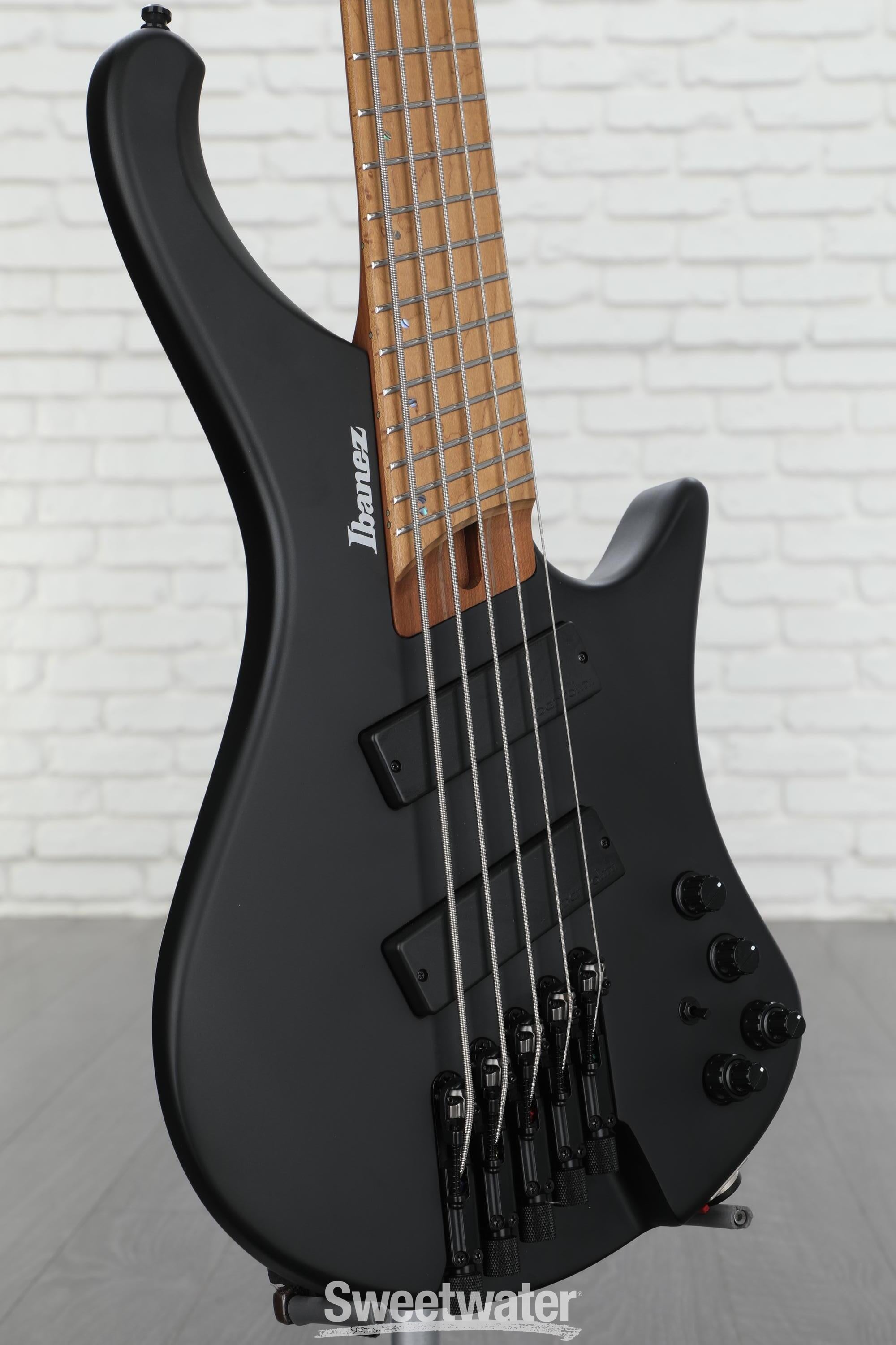 Ibanez Bass Workshop EHB1005MS Bass Guitar - Black Flat | Sweetwater
