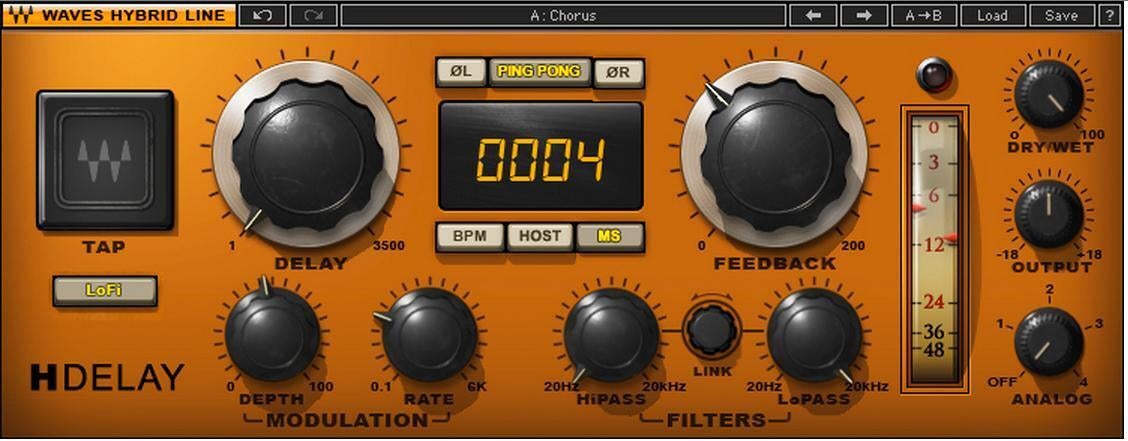 Waves H-Delay Hybrid Delay Plug-in | Sweetwater