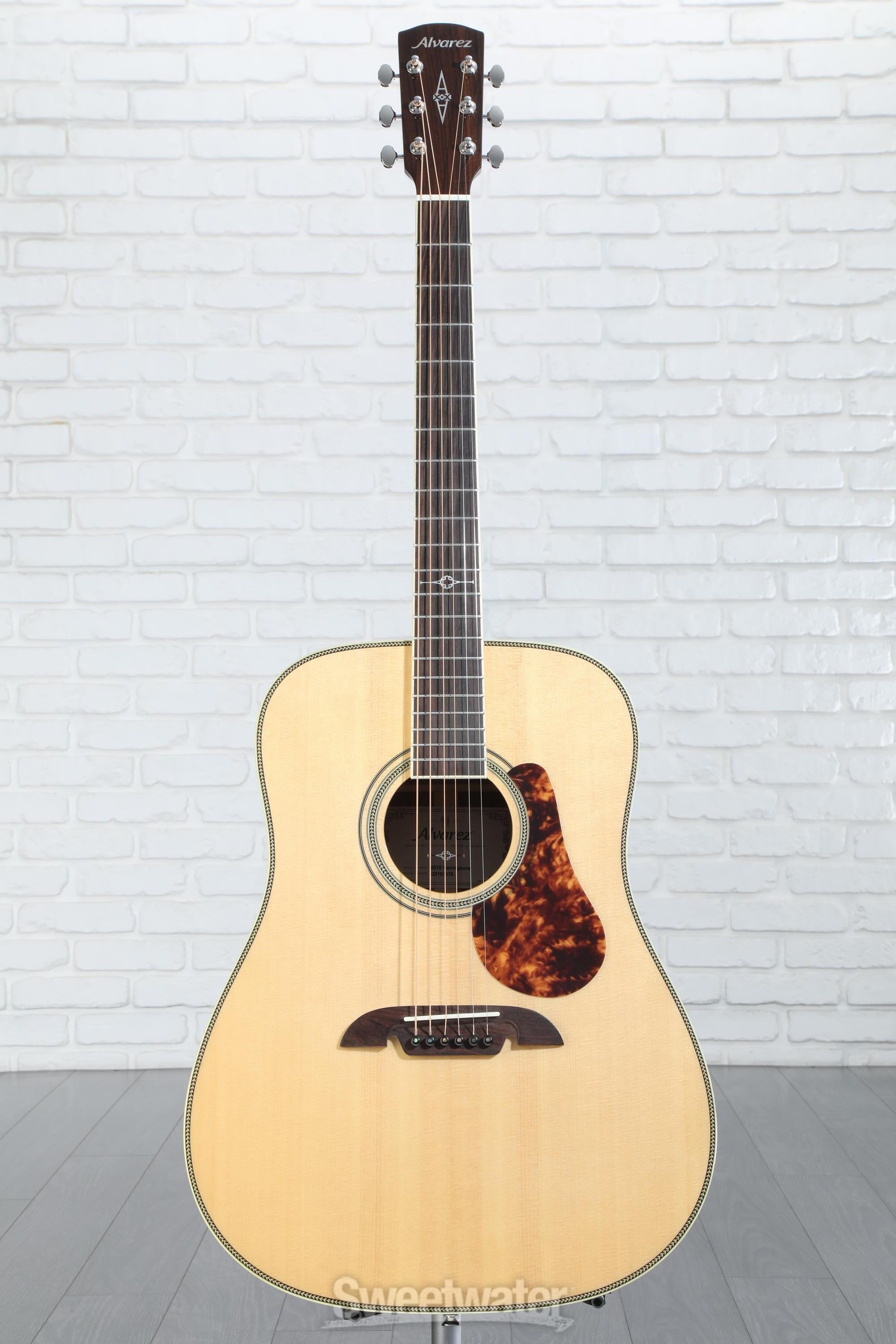 Alvarez MD70 Herringbone Masterworks Series Acoustic Guitar - Natural ...