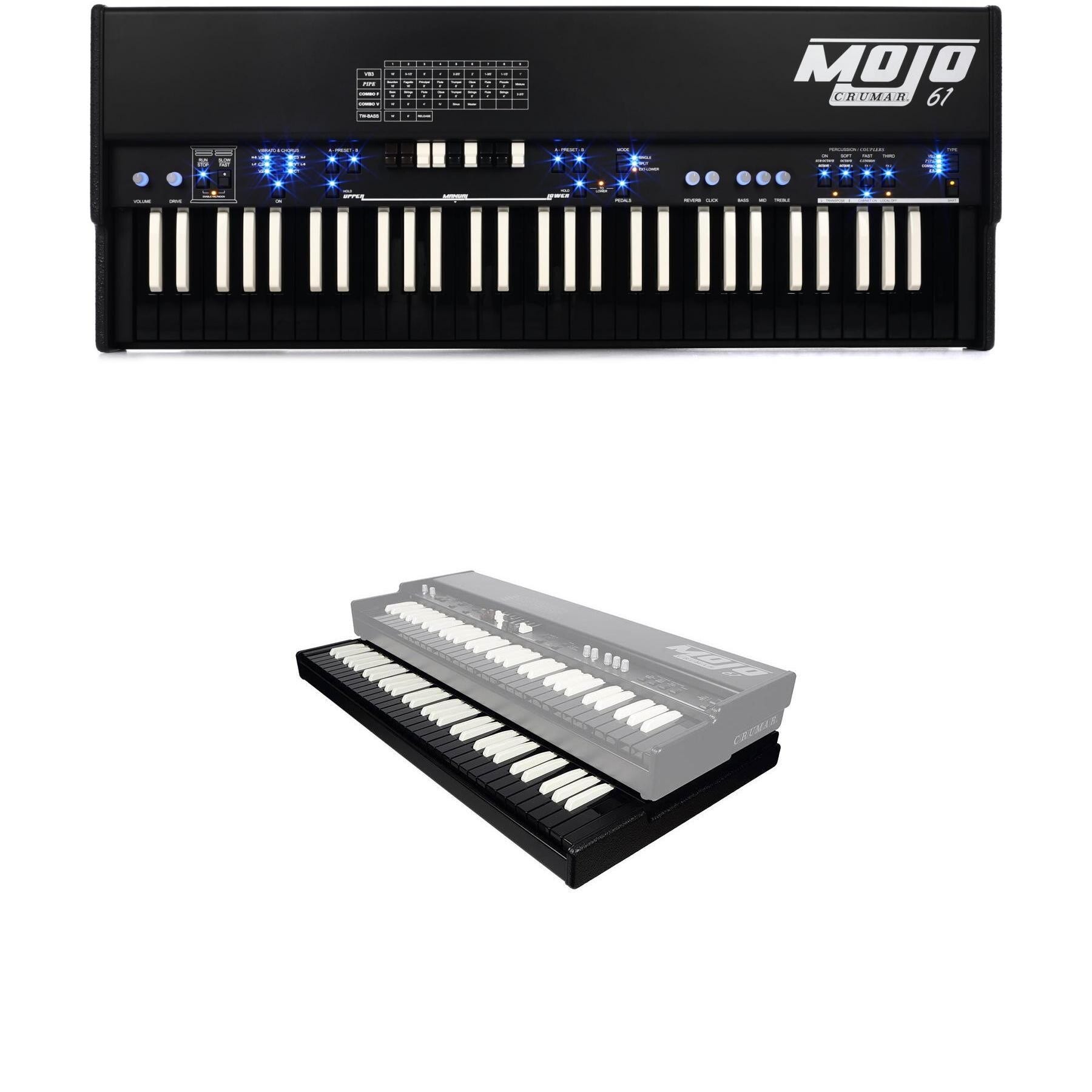 Crumar Mojo 61 Combo Organ with Lower Keyboard - Limited Edition Black ...
