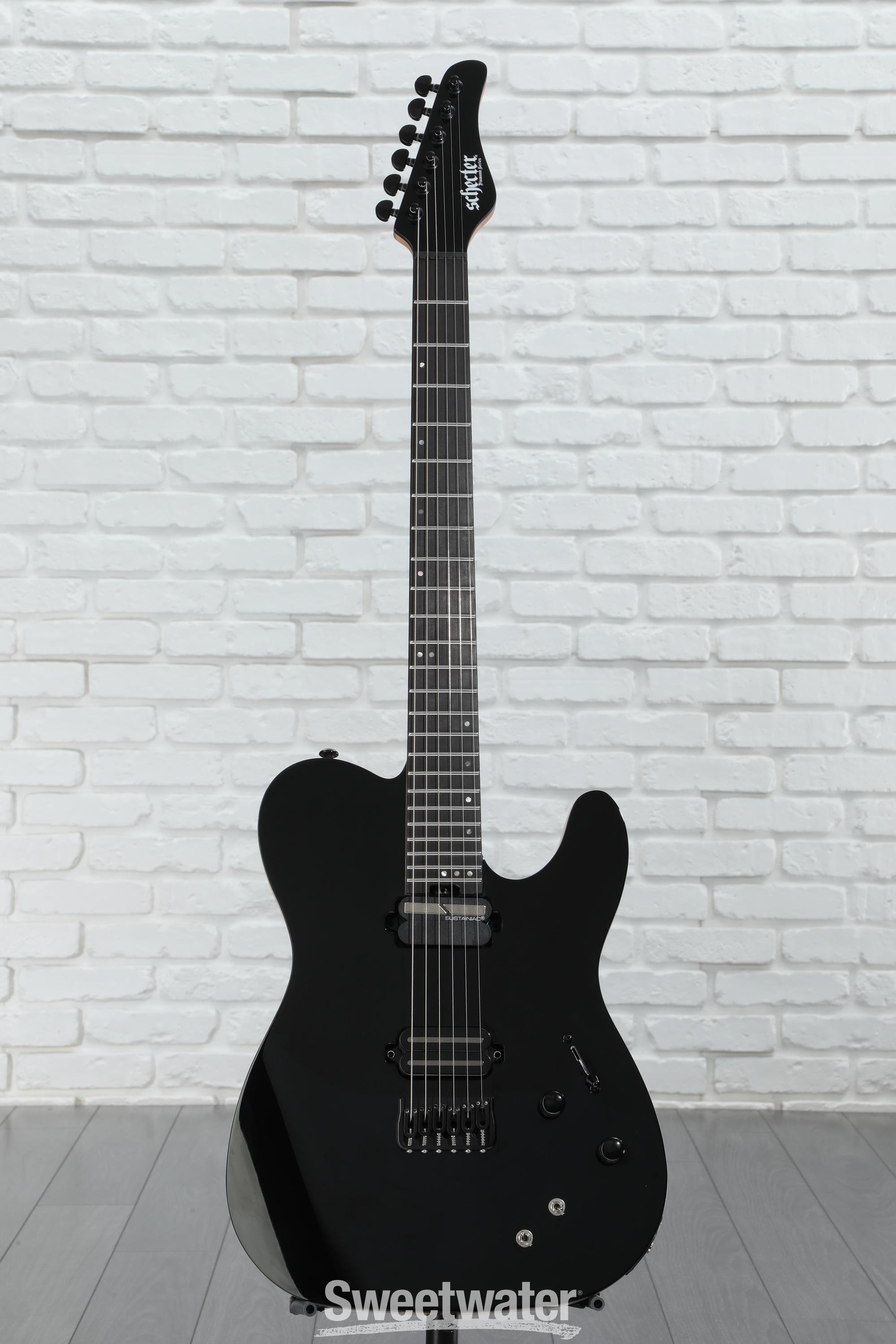 Schecter PT SLS Elite Baritone Electric Guitar - Gloss Black ...