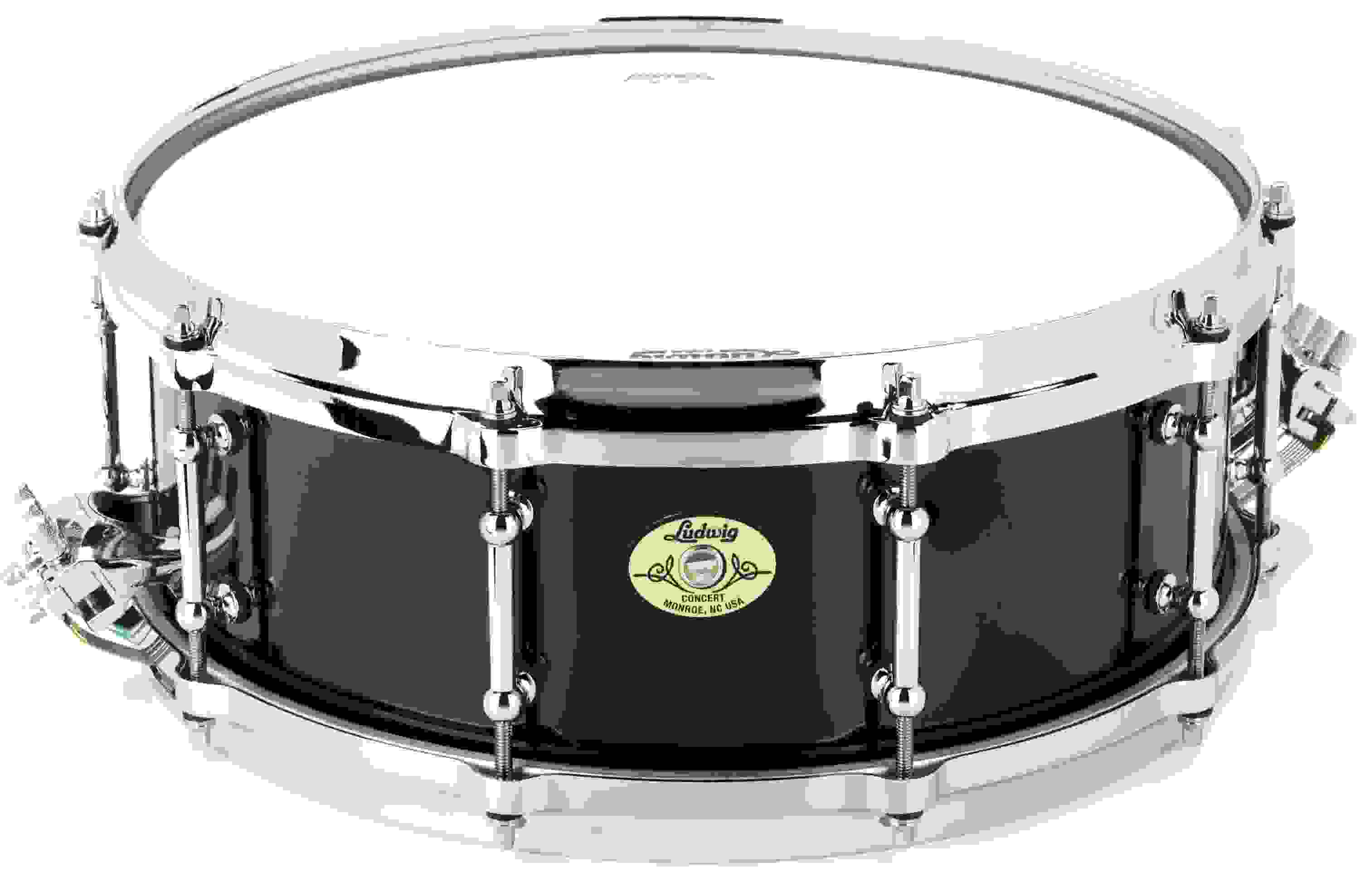 Ludwig Concert Maple Snare Drum - 5-inch x14-inch, Black Cortex ...