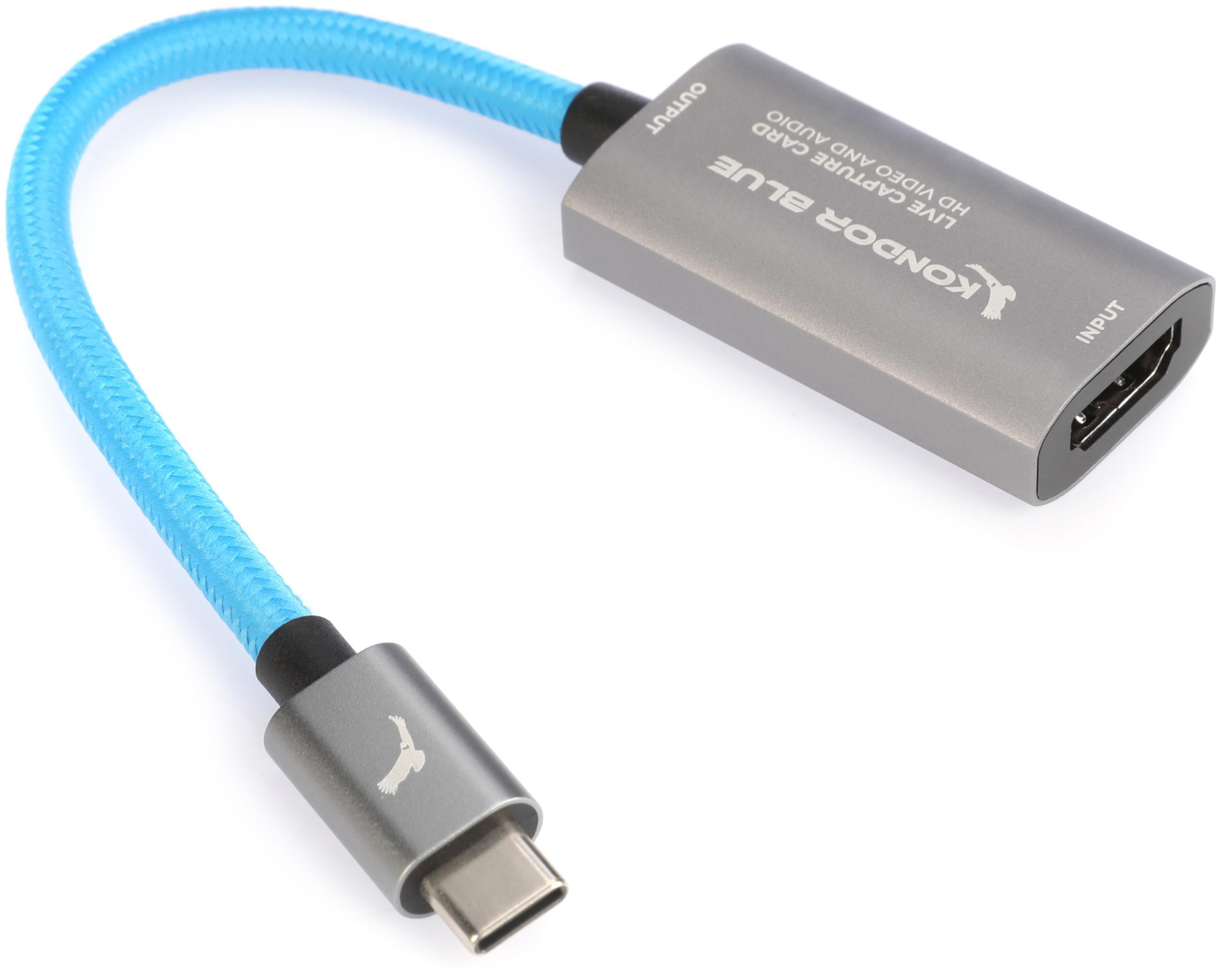 Kondor Blue HDMI to USB-C Capture Card | Sweetwater