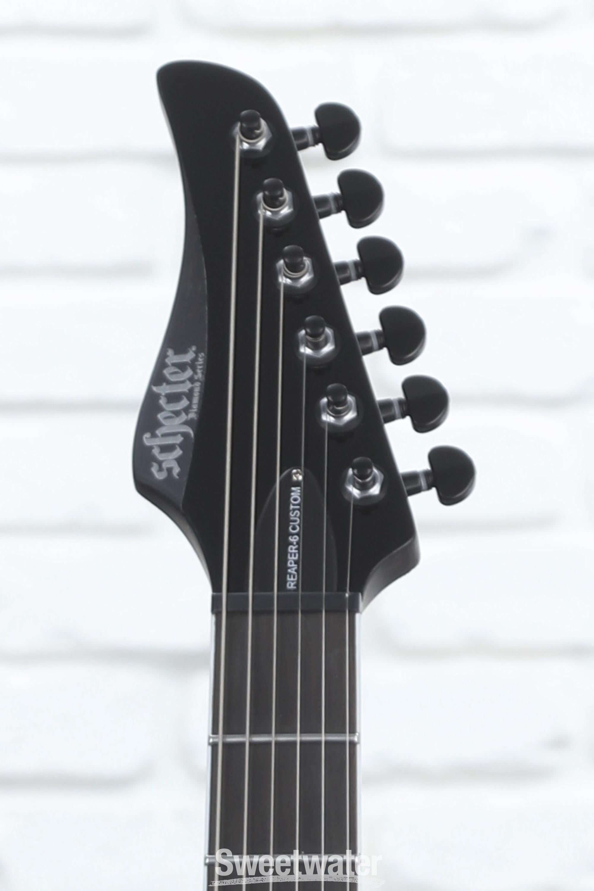 Schecter Reaper-6 Custom Electric Guitar - Gloss Black | Sweetwater