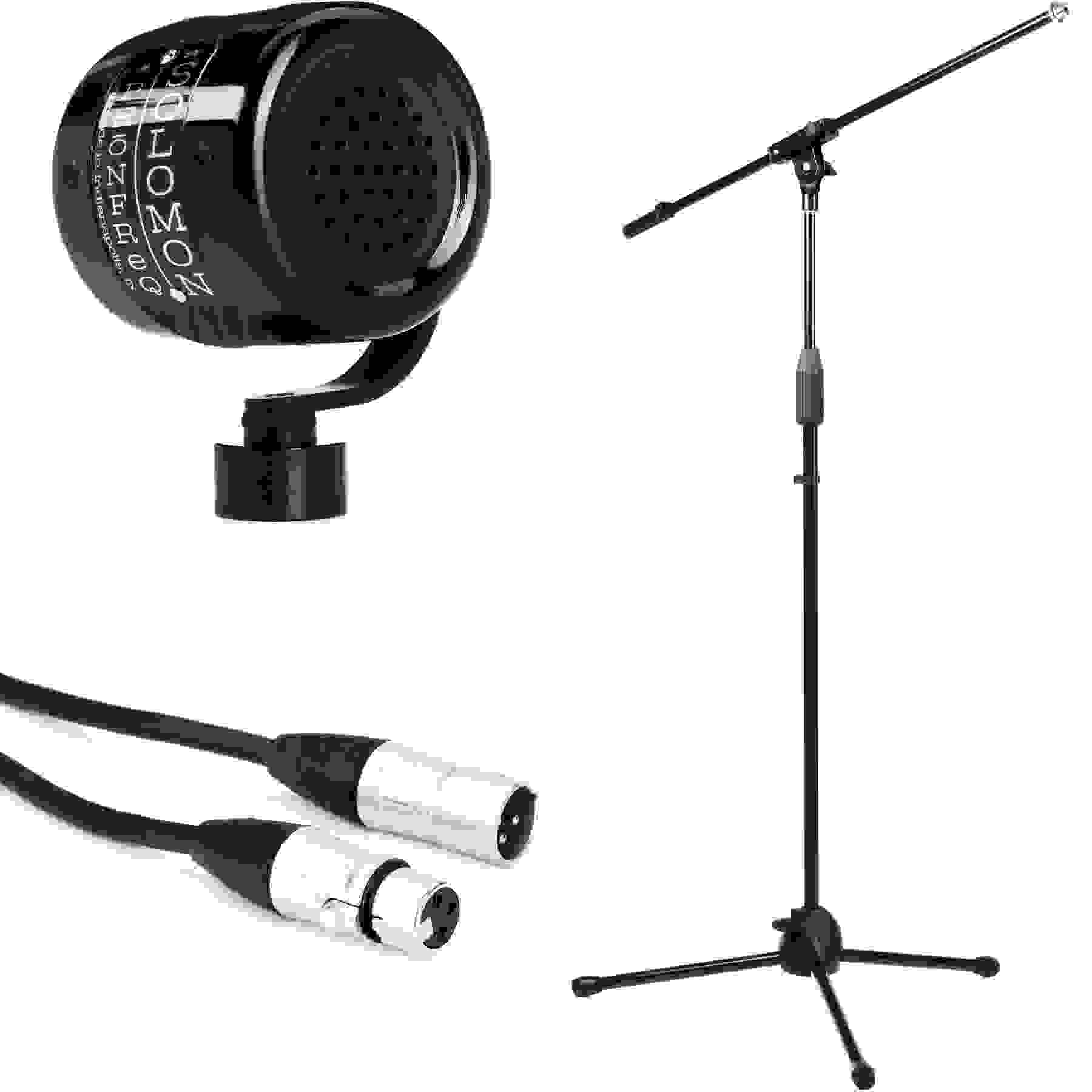 Solomon PhonFreq Telephone-style Dynamic Microphone with Stand and ...