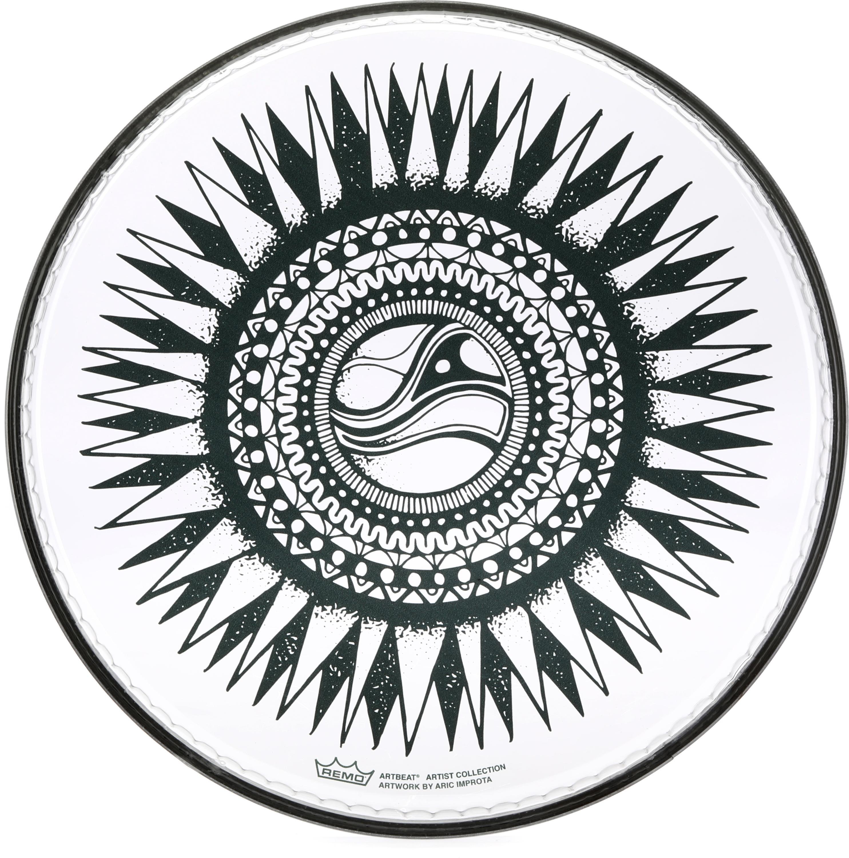 Remo ARTBEAT Artist Collection 10-inch Drumhead - Aric Improta, New Sun ...