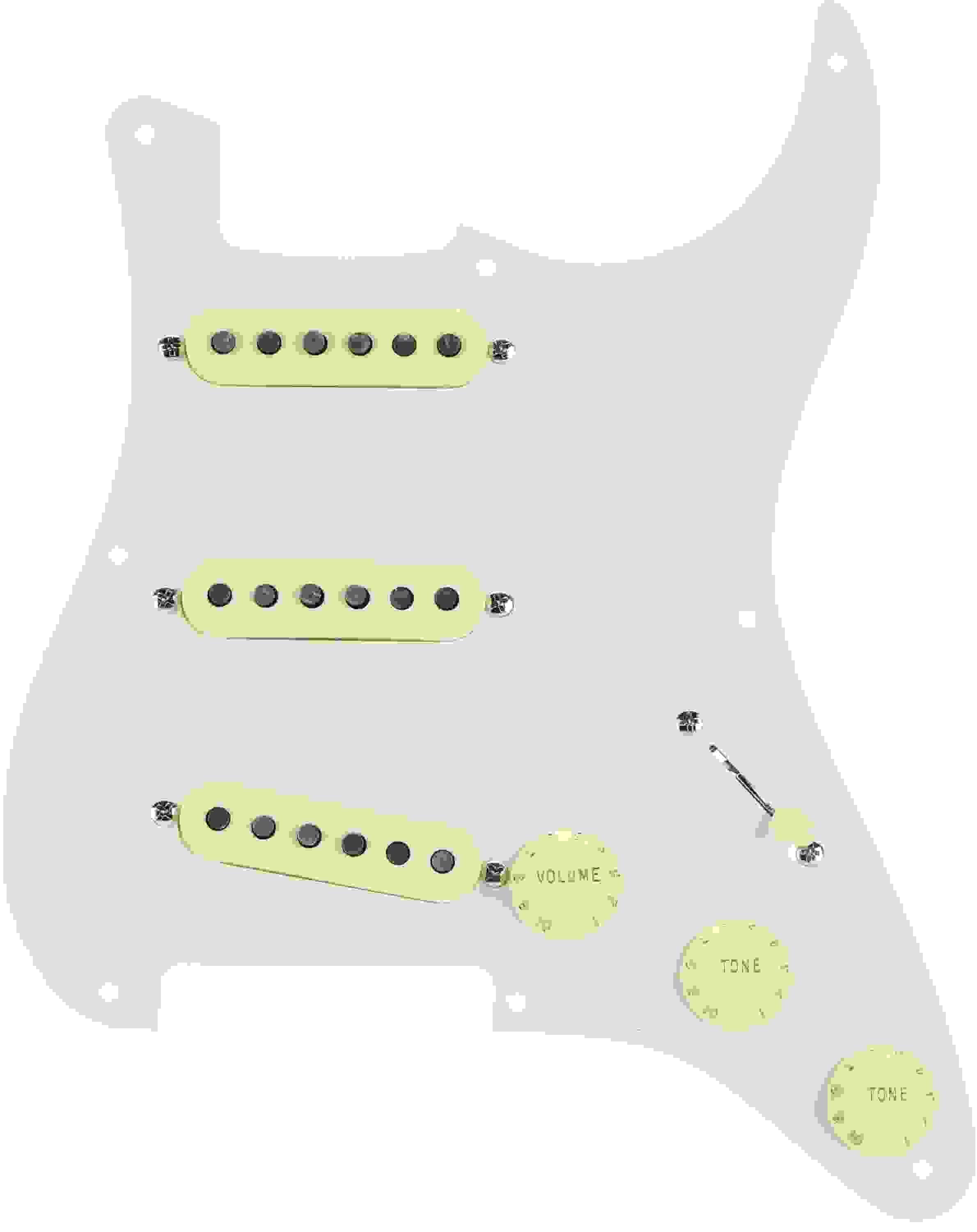 Fender Eric Johnson Prewired Stratocaster Pickguard - Parchment ...