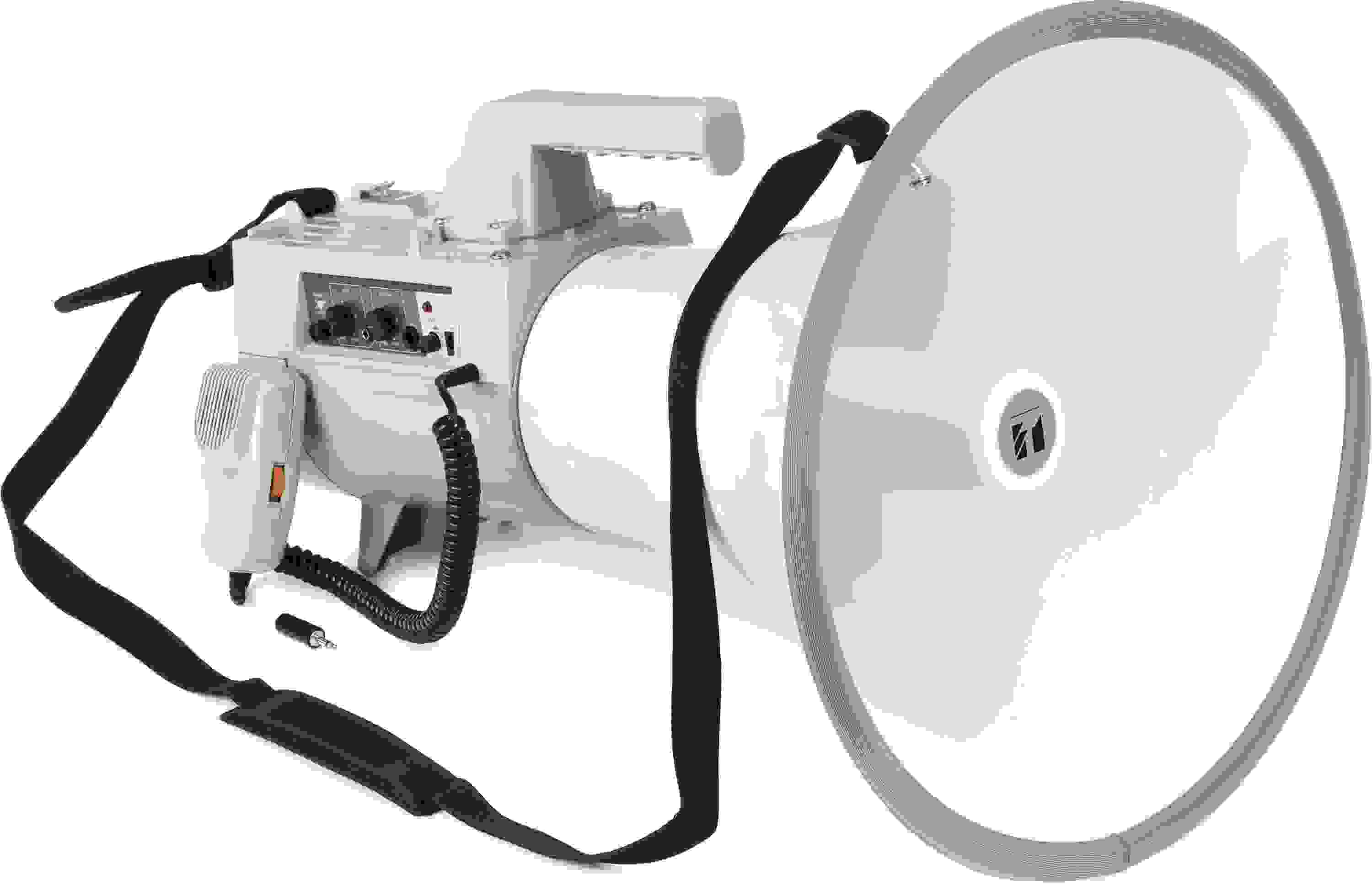 TOA ER-2230W 30-watt Shoulder Megaphone with Whistle - White/Gray ...