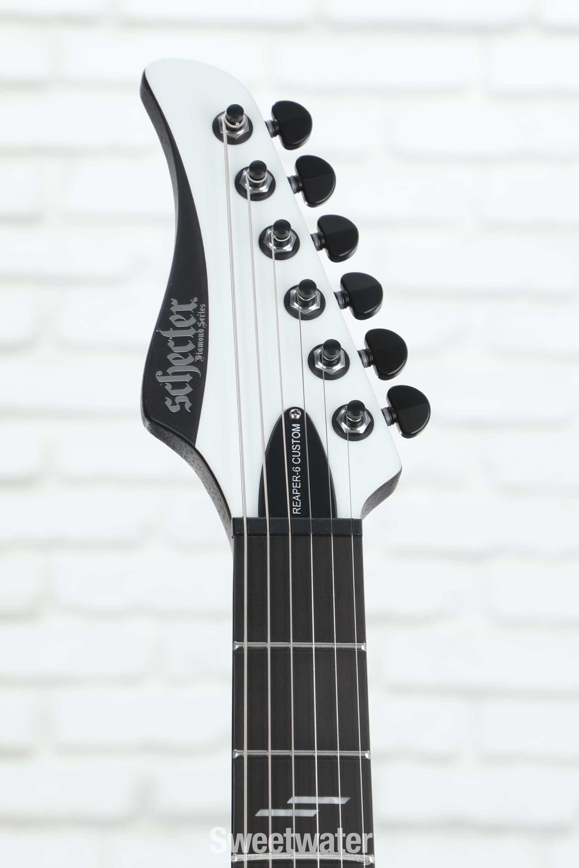 Schecter Reaper-6 Custom Electric Guitar - Gloss White | Sweetwater