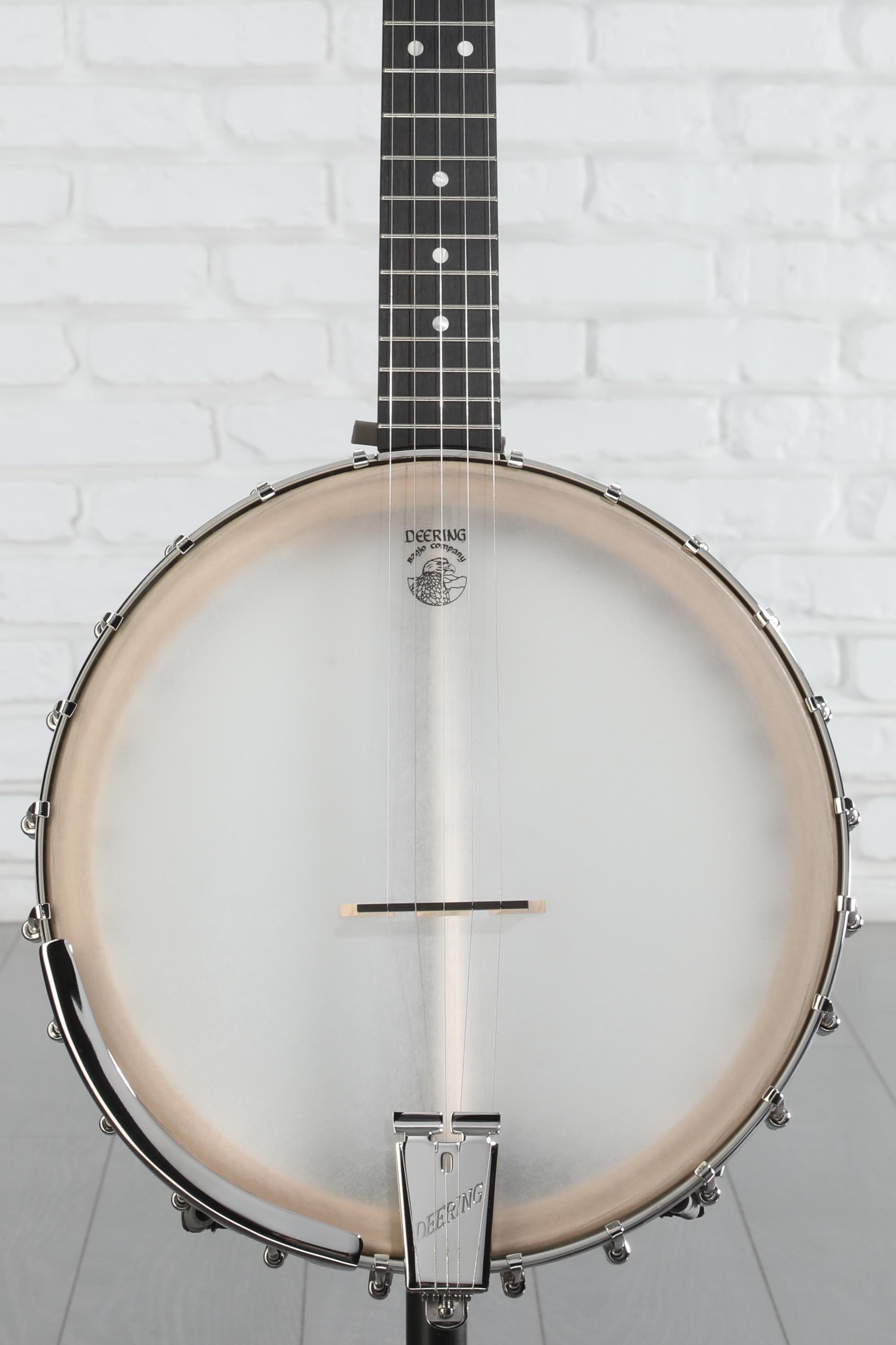 Deering Vega White Oak 12-inch Open-back Banjo - Natural | Sweetwater