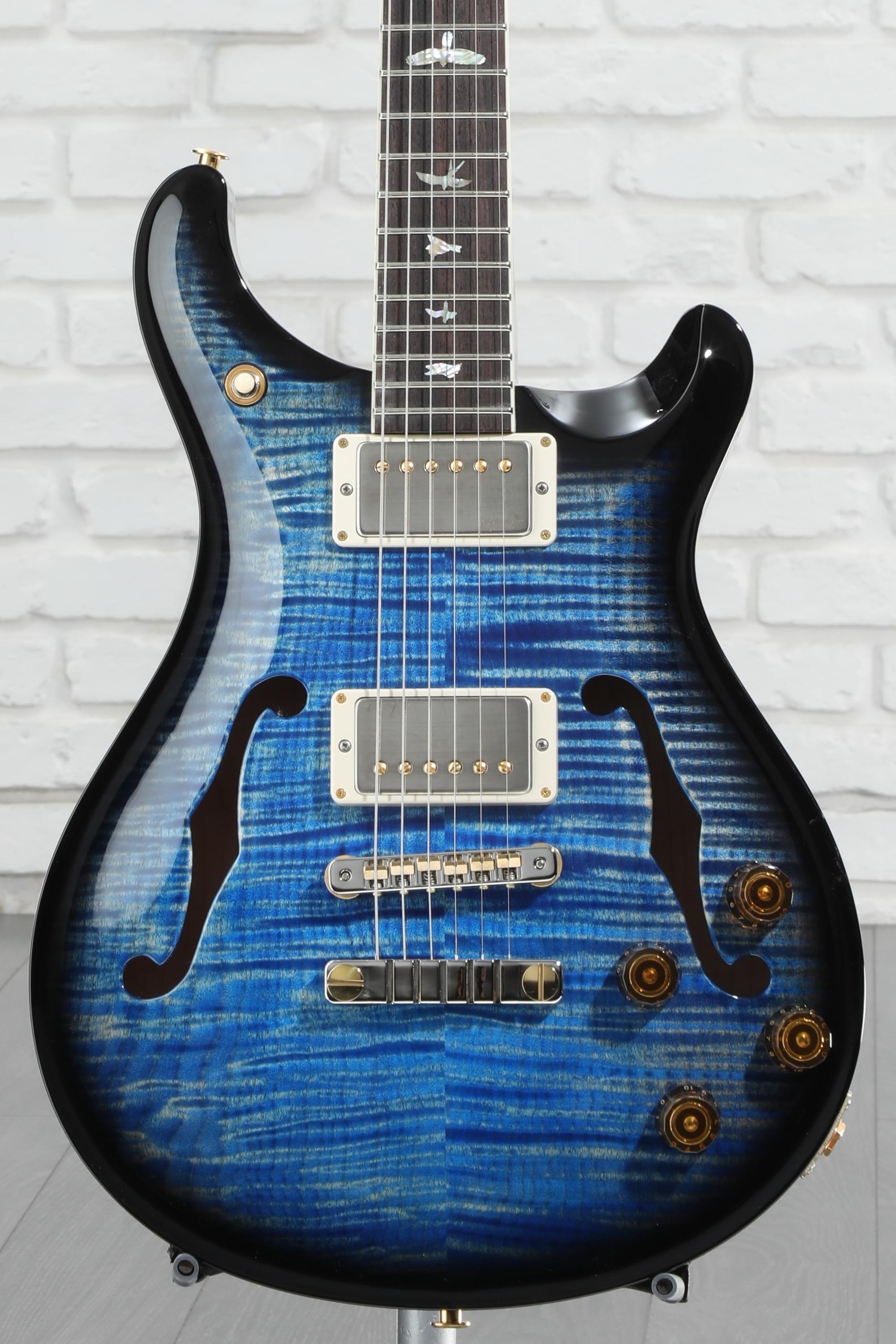 PRS McCarty 594 Hollowbody II 10-Top Electric Guitar - Faded Blue Jean ...