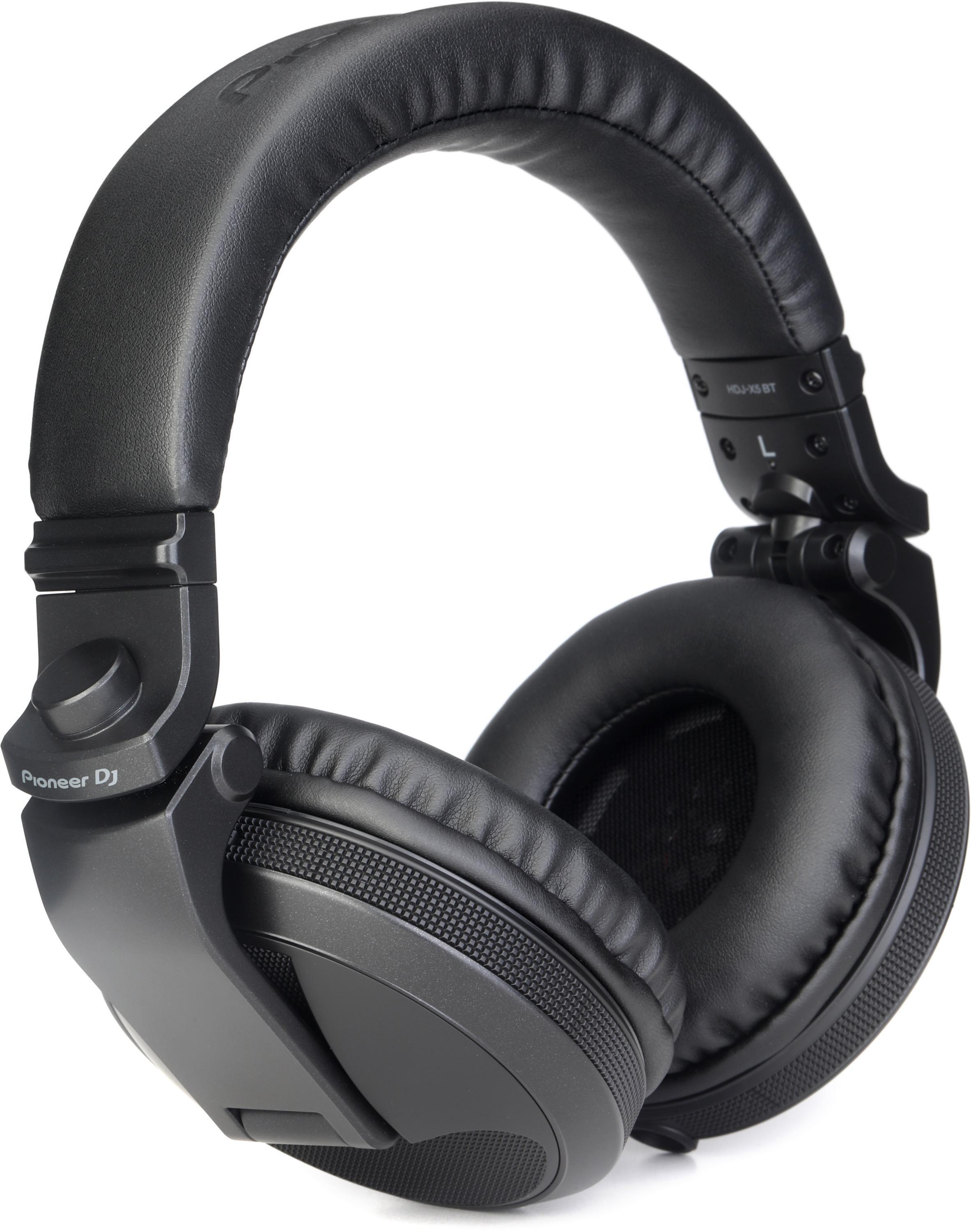 Pioneer DJ HDJ-X5BT Over-Ear DJ Headphones with Bluetooth - Black ...