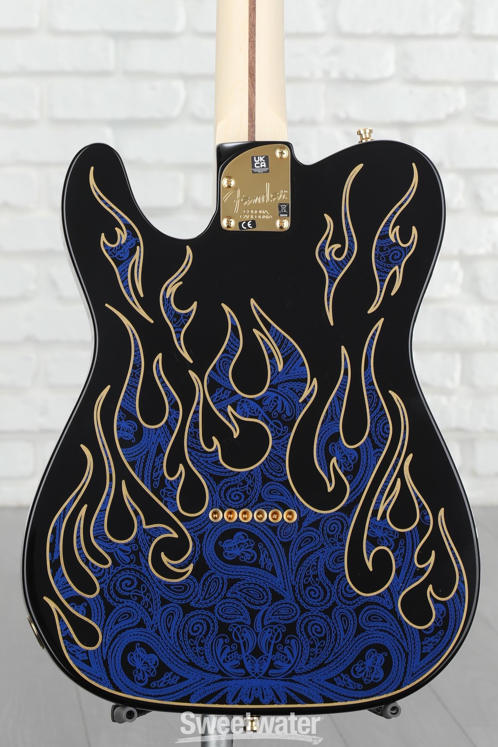 Fender James Burton Telecaster - Blue Paisley Flames | Sweetwater