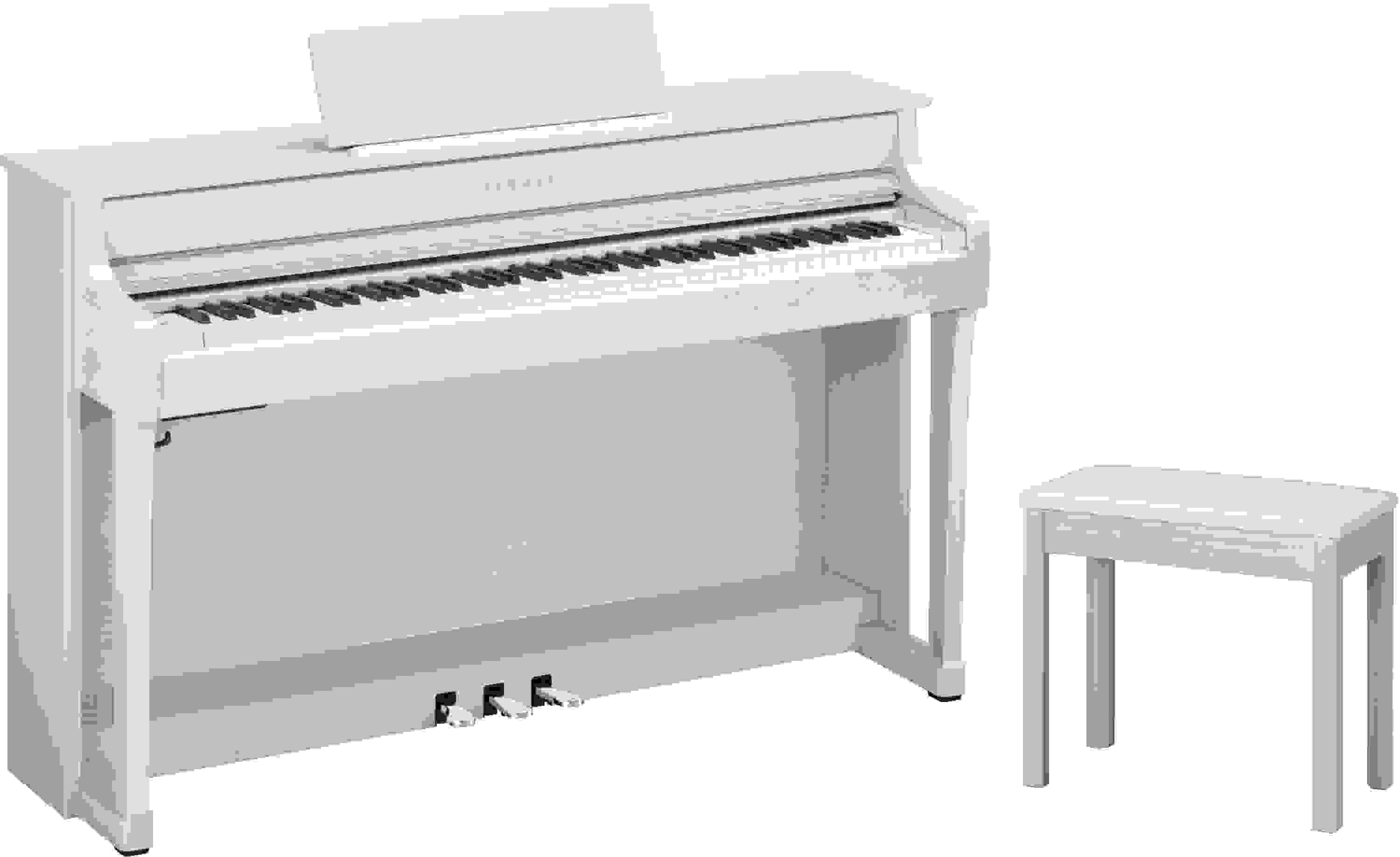 Yamaha Clavinova CLP-835 Console Digital Piano with Bench - White Birch | Sweetwater