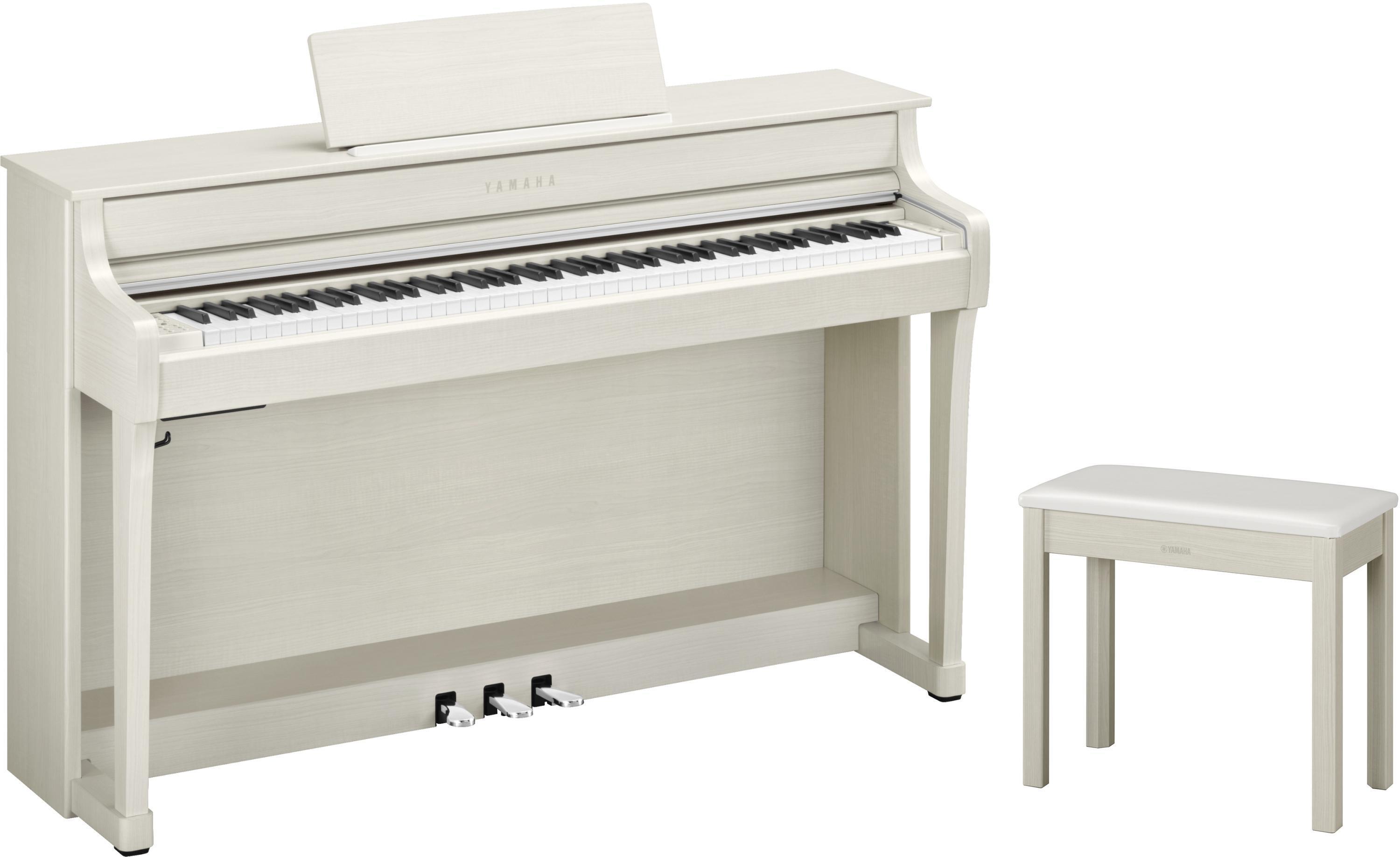 Yamaha Clavinova CLP-835 Console Digital Piano with Bench - White Birch ...