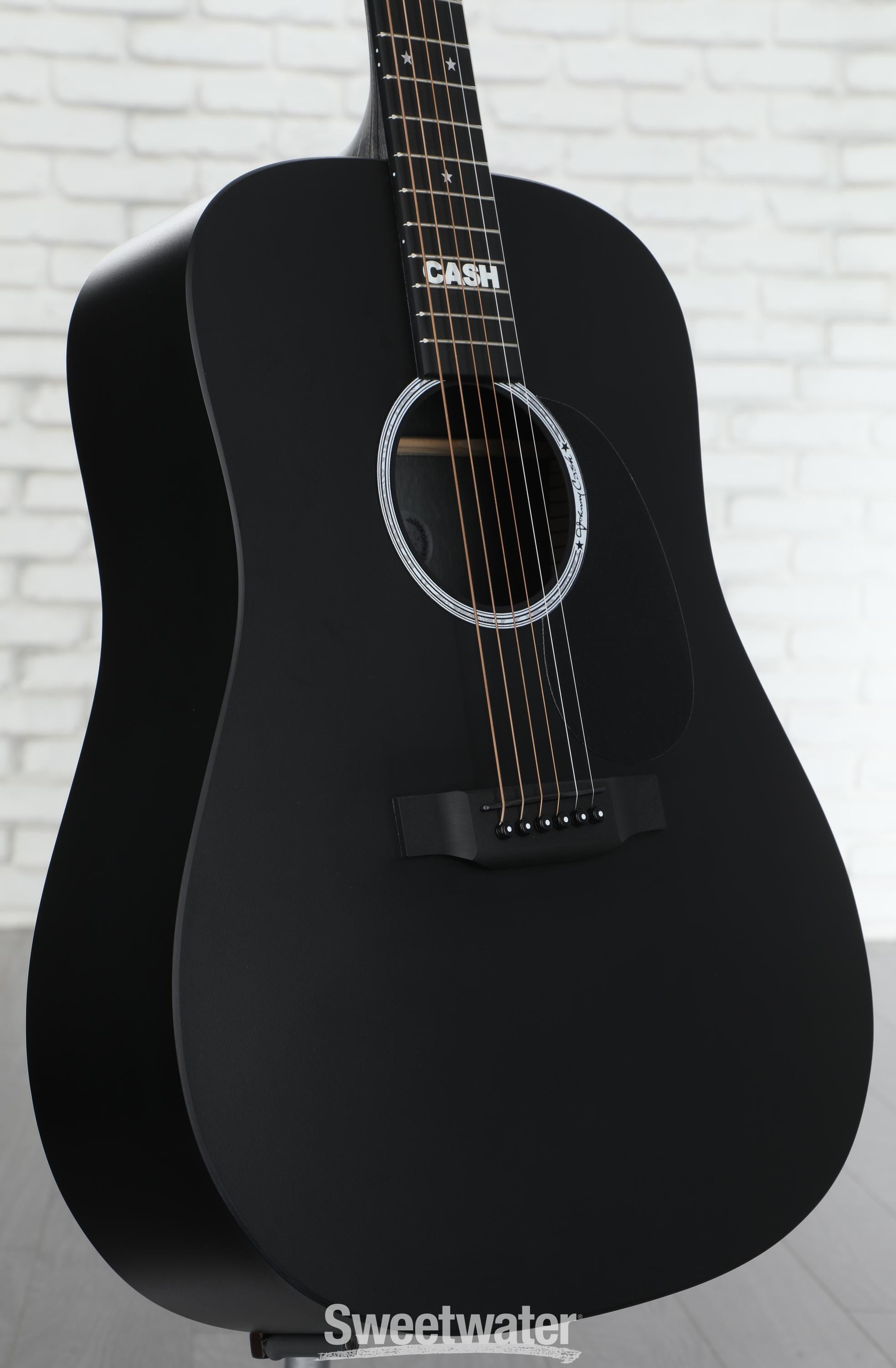 Martin DX Johnny Cash - Jett Black | Sweetwater