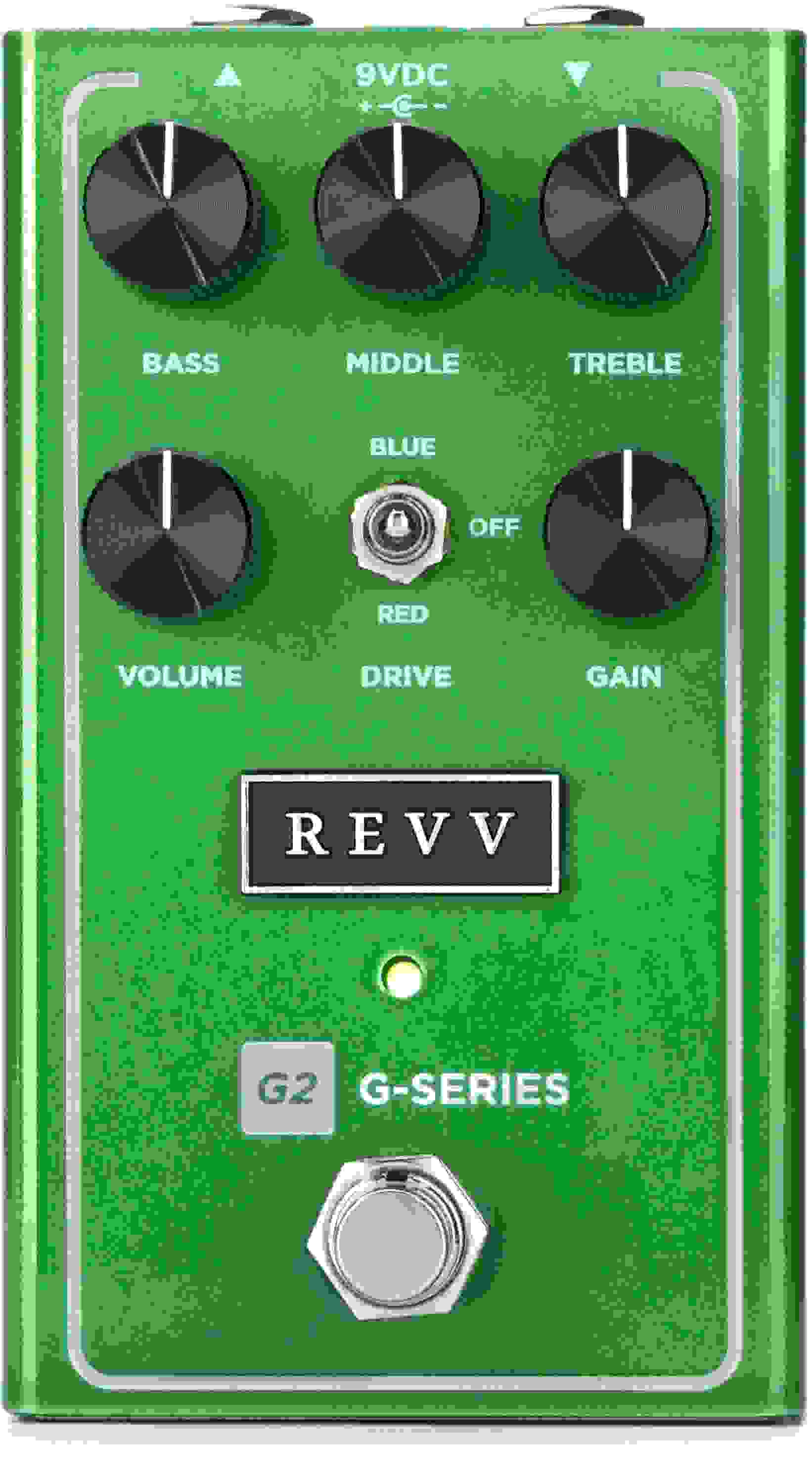 Revv G2 V2 Overdrive Guitar Pedal - Green | Sweetwater