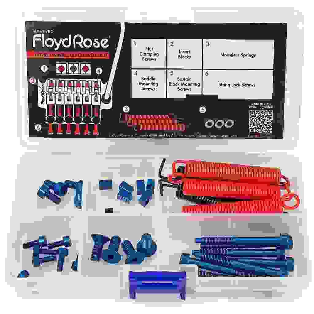 Floyd Rose Hardware Upgrade Kit - Stainless Steel, Blue | Sweetwater
