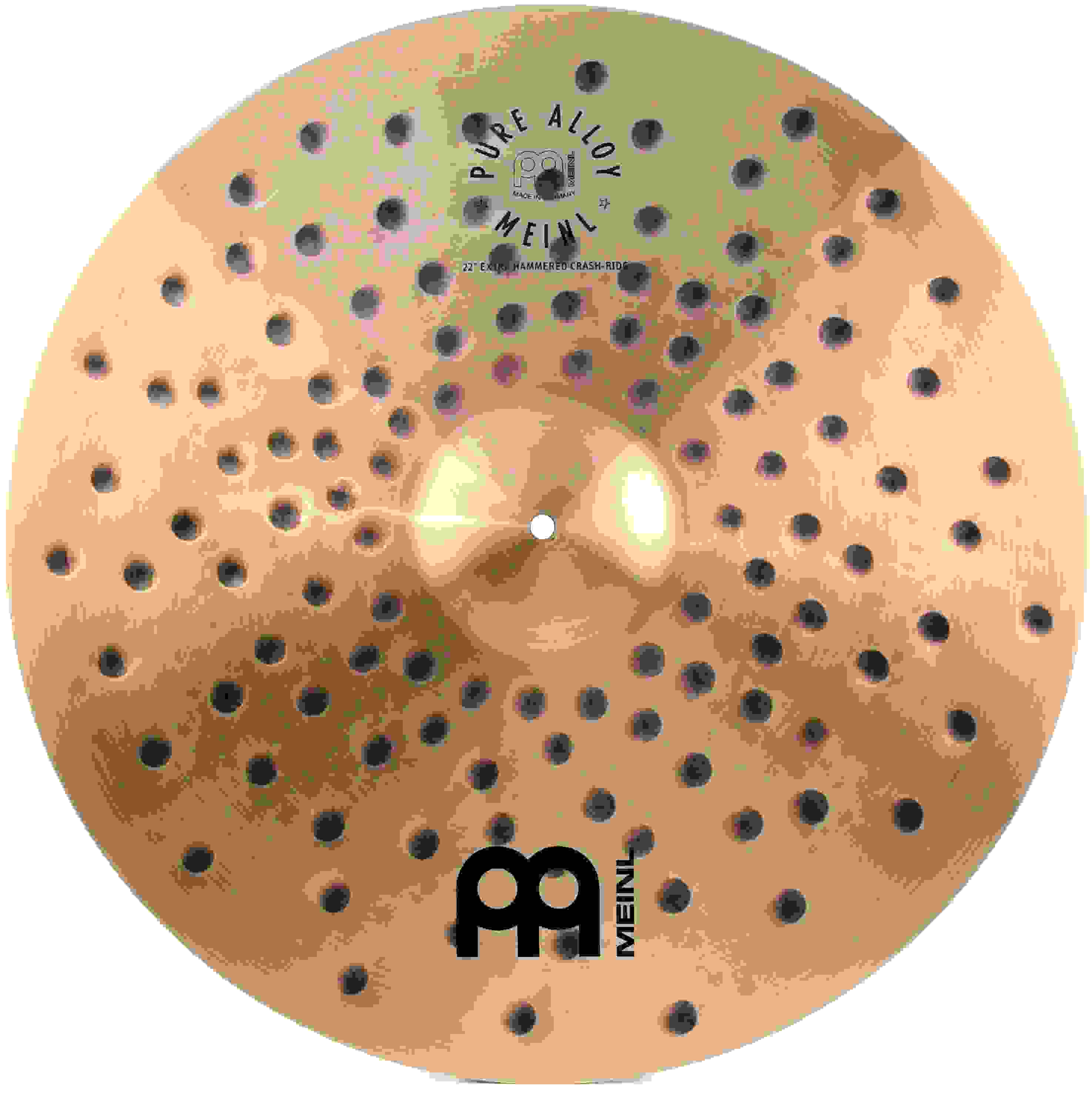 Meinl Cymbals Pure Alloy Crash/Ride Cymbal - 22 inch, Extra Hammered ...