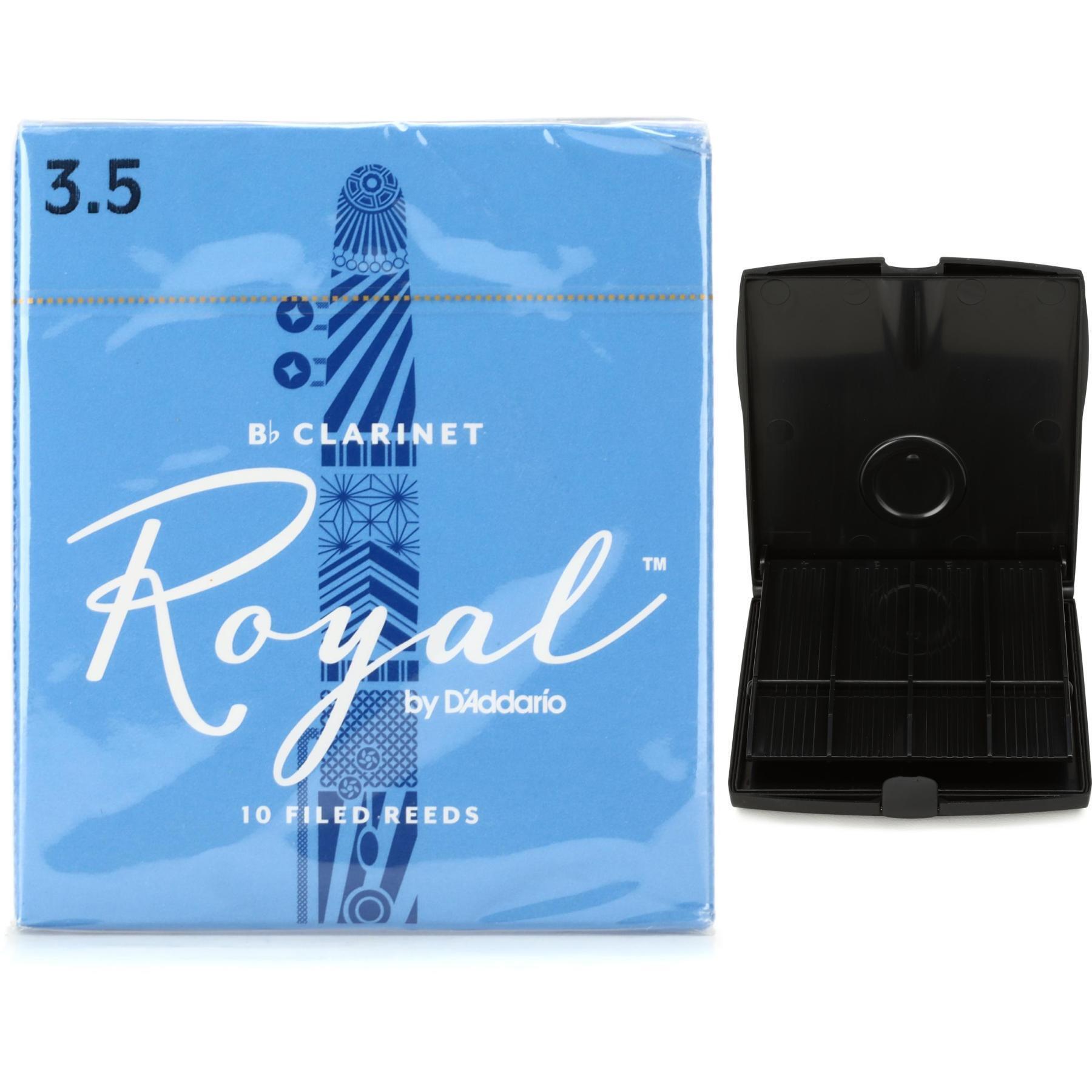 D'Addario Royal Bb Clarinet Reeds (10-pack) with Reed Vitalizer - 3.5 ...