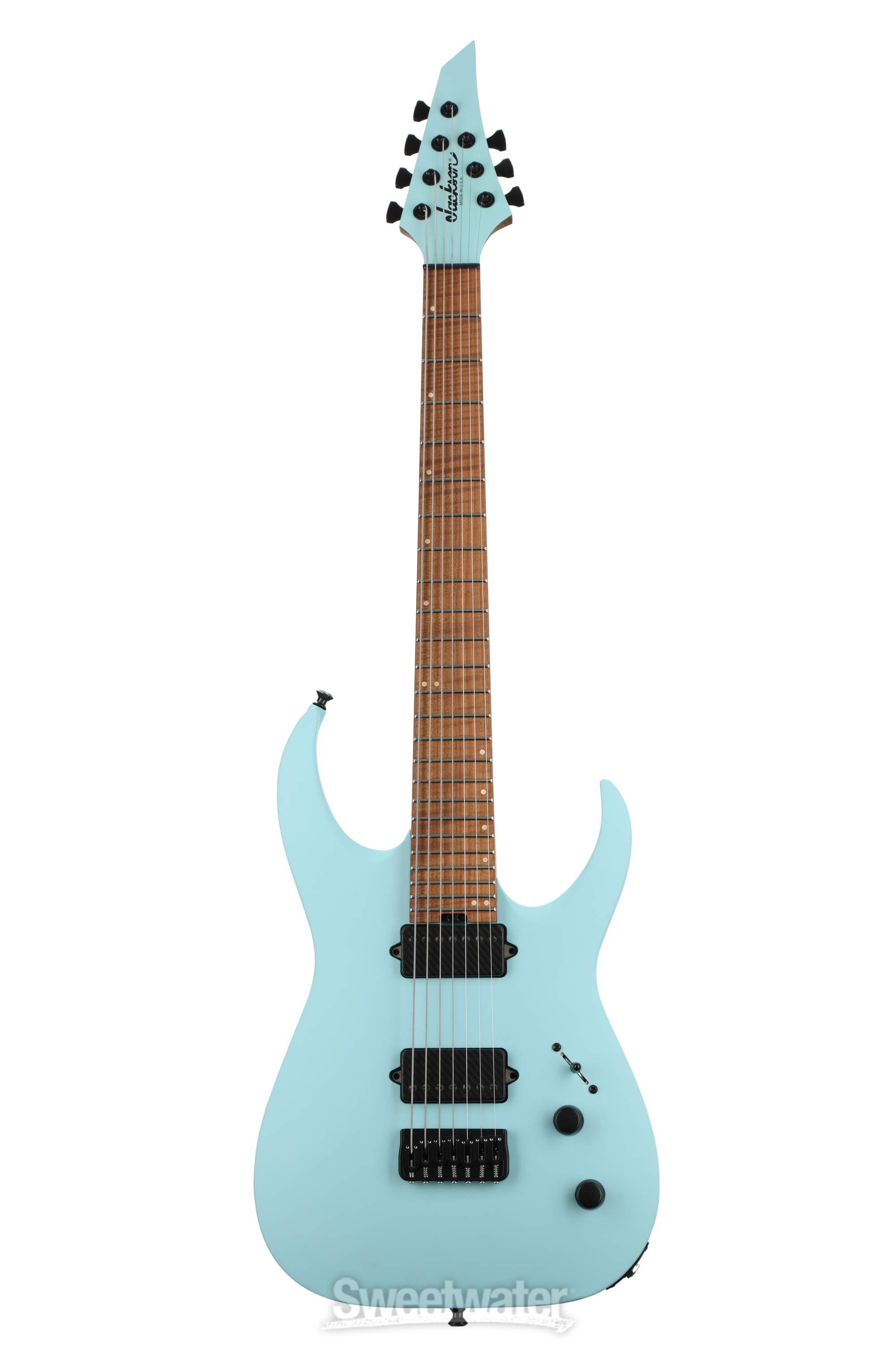 Jackson USA Misha Mansoor Signature Juggernaut HT7 - Satin Daphne Blue ...