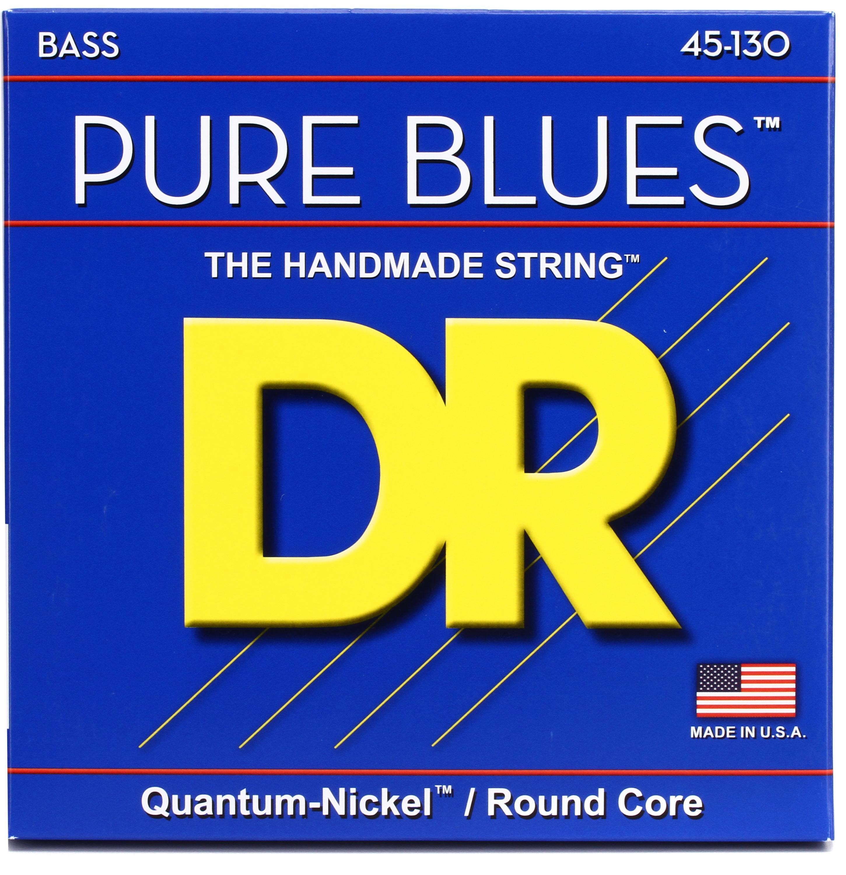DR Strings PB5-130 Pure Blues Quantum-nickel/Round Core Bass Guitar ...