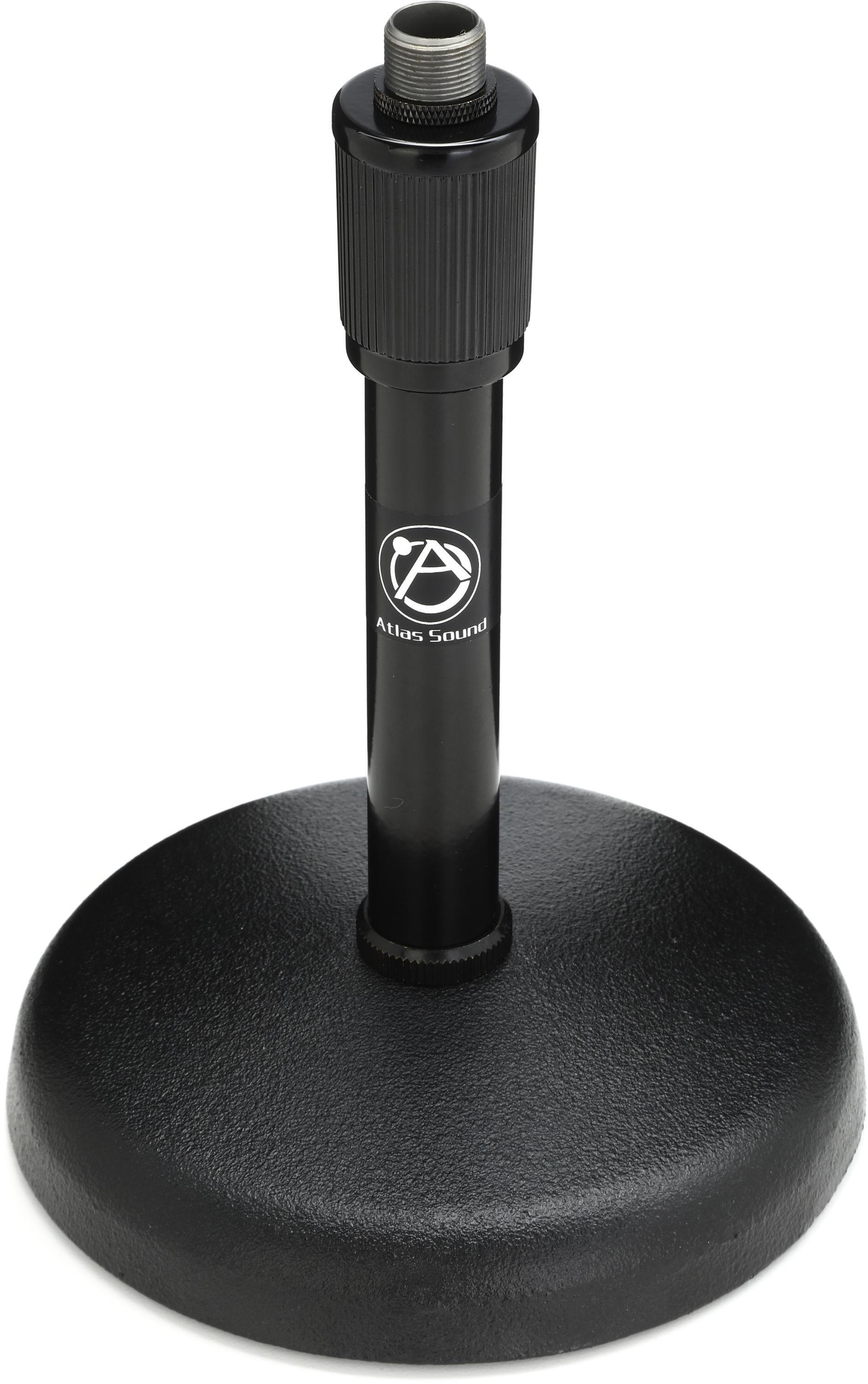 AtlasIED DS7E Adjustable Height Desktop Microphone Stand - Black ...