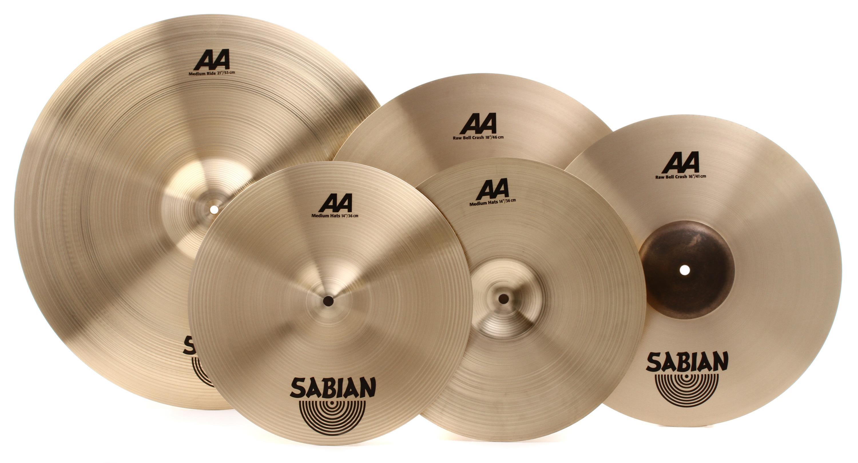 Sabian AA Performance Cymbal Set - 14/16/21 inch - with Free 18 inch ...