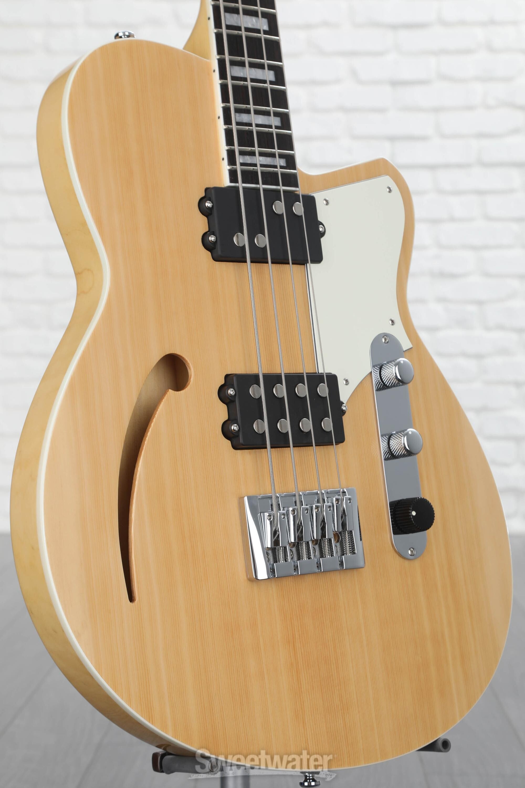 Reverend Dub King Semi-hollow Bass Guitar - Natural | Sweetwater
