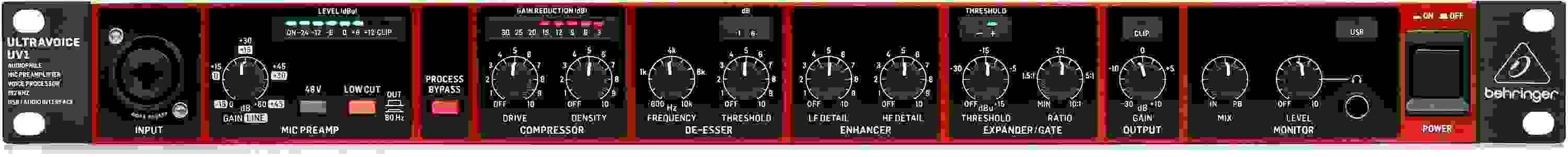 Behringer Ultravoice UV1 Channel Strip and USB Audio Interface | Sweetwater