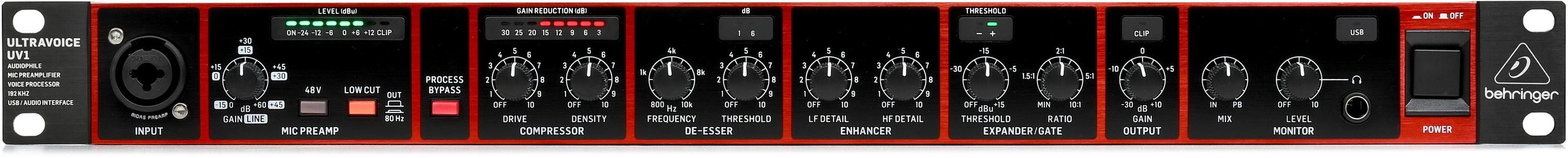 Behringer Ultravoice UV1 Channel Strip and USB Audio Interface | Sweetwater